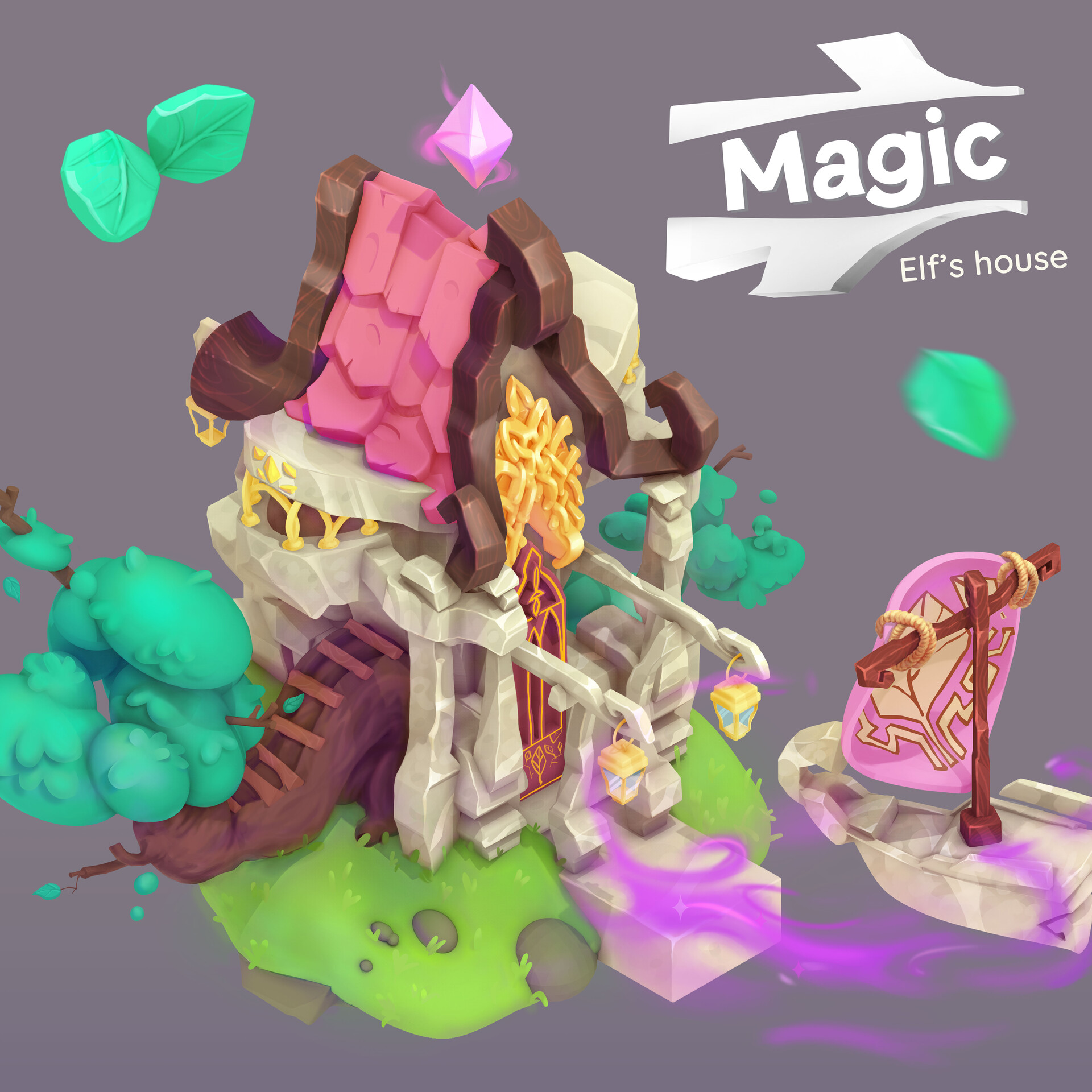 ArtStation - Magic Elf's house