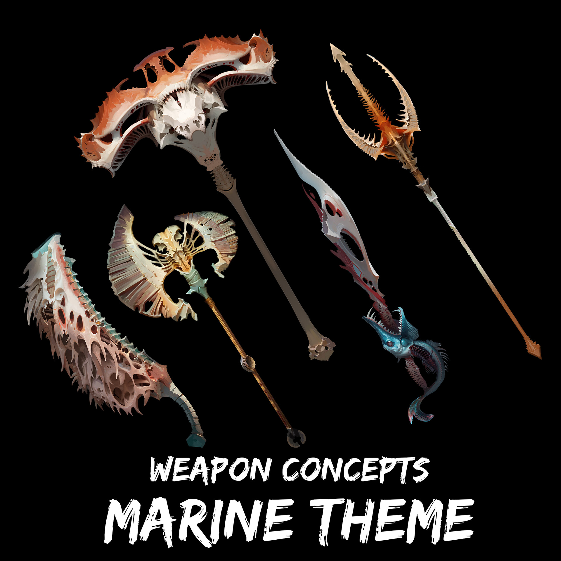 ArtStation - Weapon Concept Marine Theme