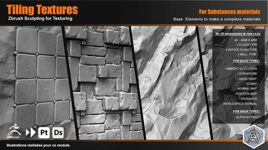 ArtStation - Tiling_Texture_Zbrush_to_Substance_Suite