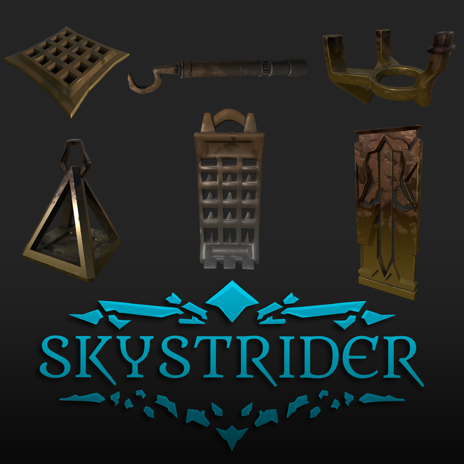 ArtStation - Metal Environment Props