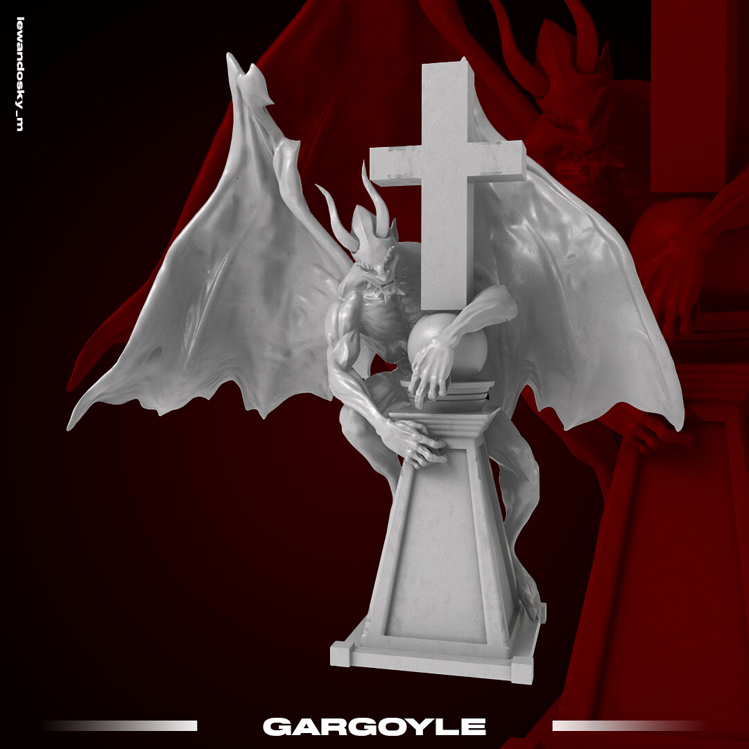 ArtStation - Gargoyle 3D Sculpt
