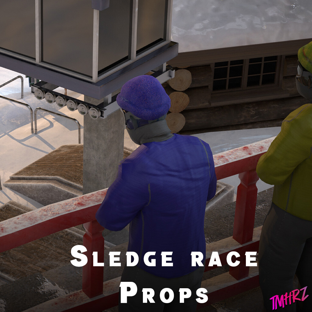 ArtStation - Sledge race props