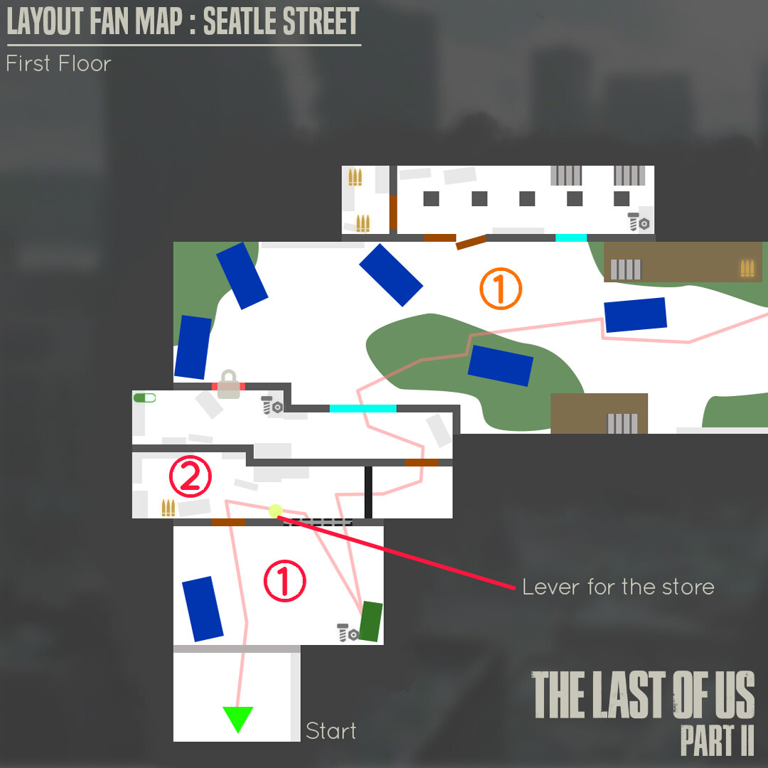 ArtStation - [Level Design] Technical LD - The Last Of Us Part 2 fan map concept