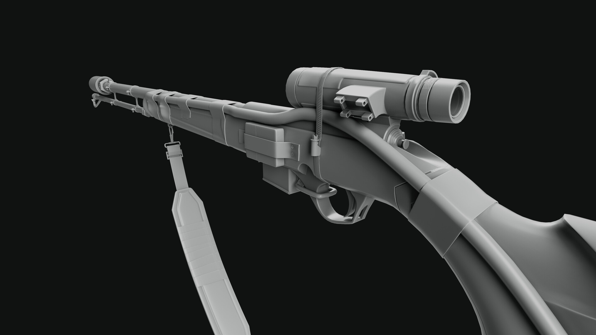 ArtStation - Rifle/Flamethrower WIP
