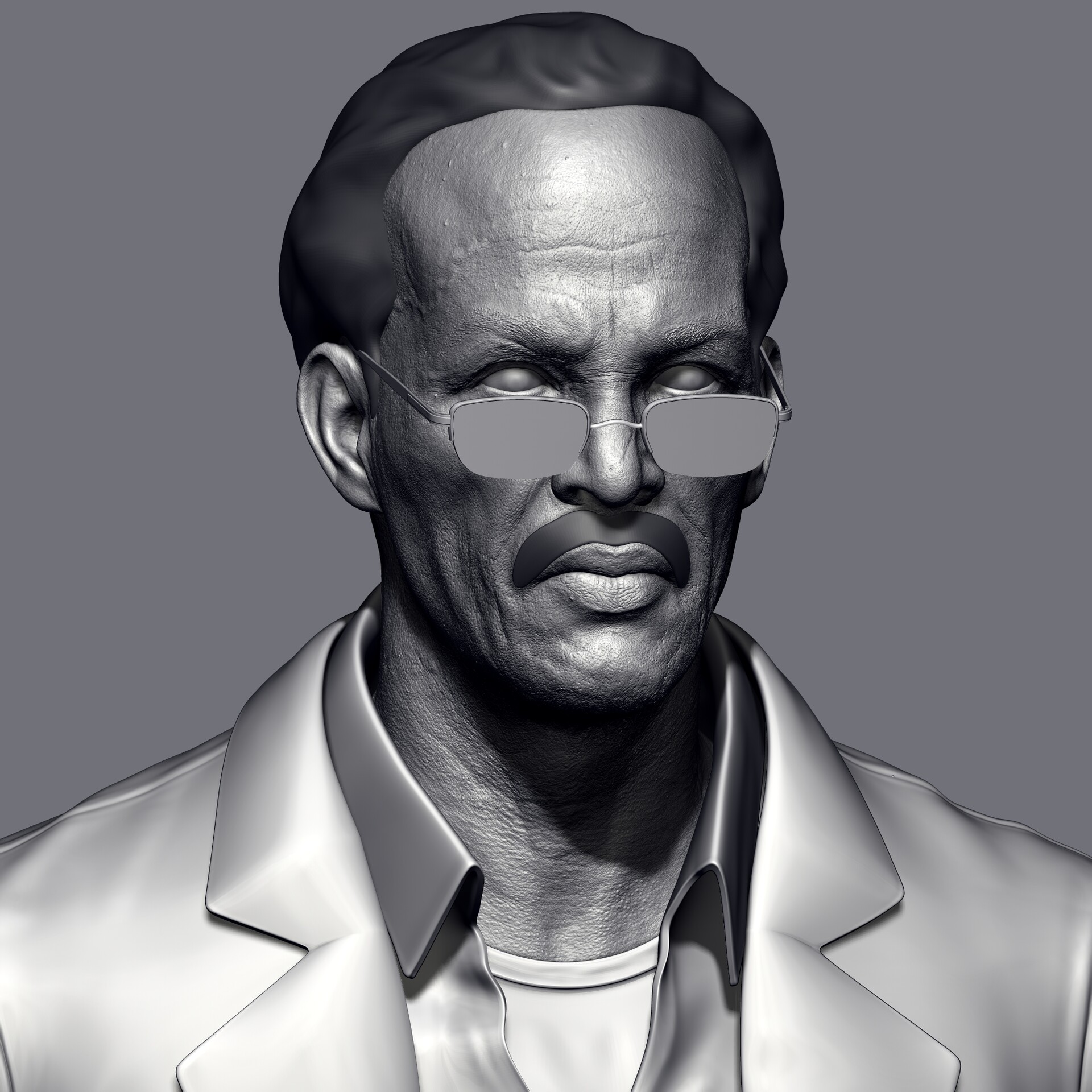 ArtStation - Dr. Wolfe WIP Retopo/UV