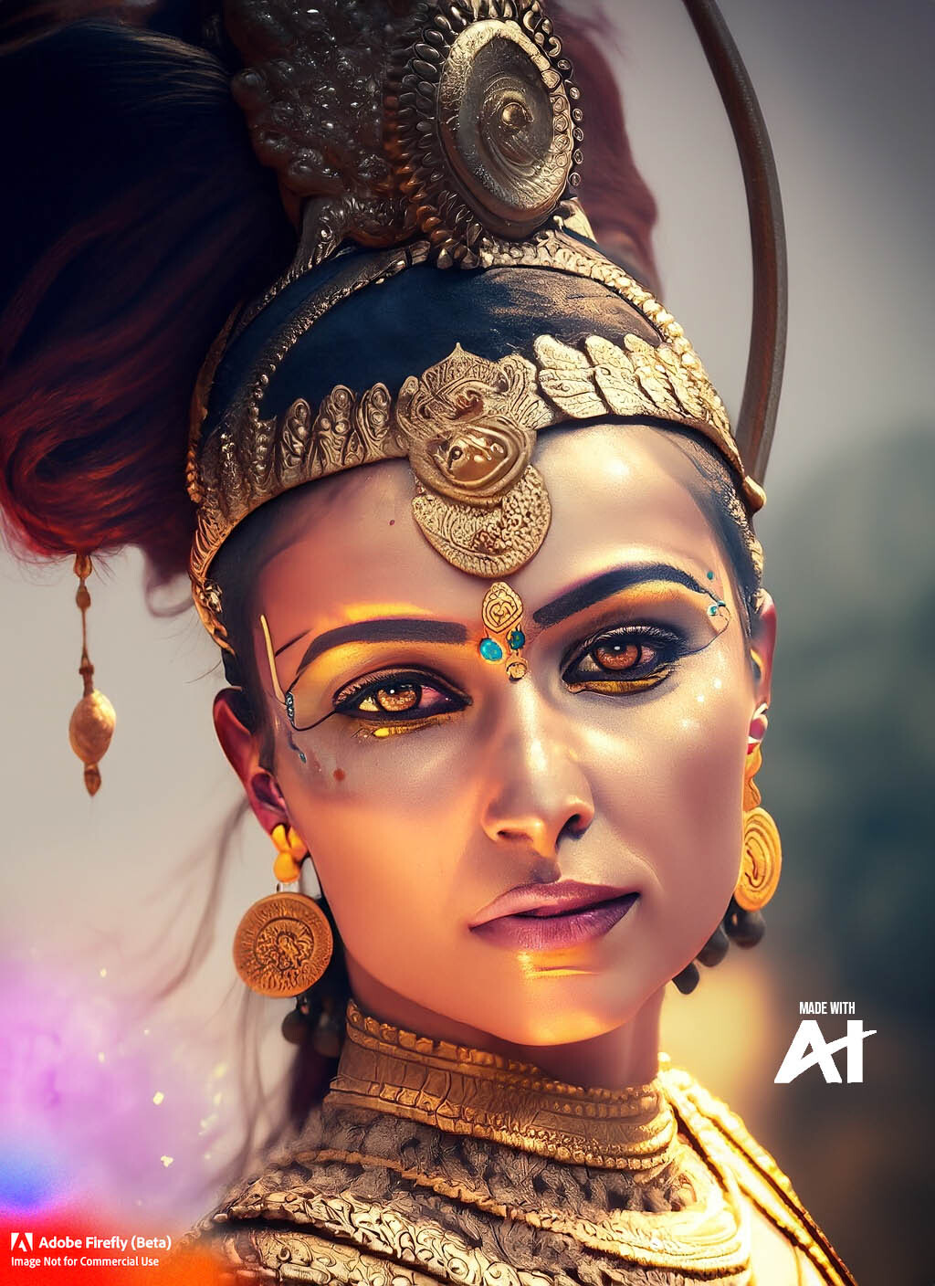 ArtStation - The ancient Indian female warriors - an AI concept art ...