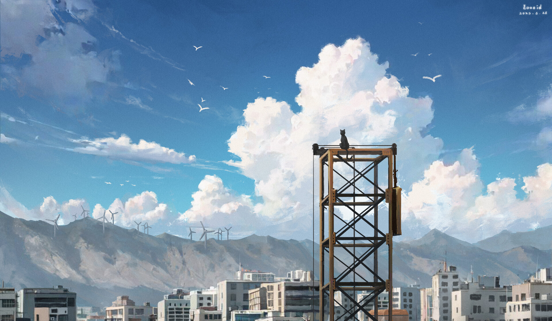 ArtStation - Summer cat