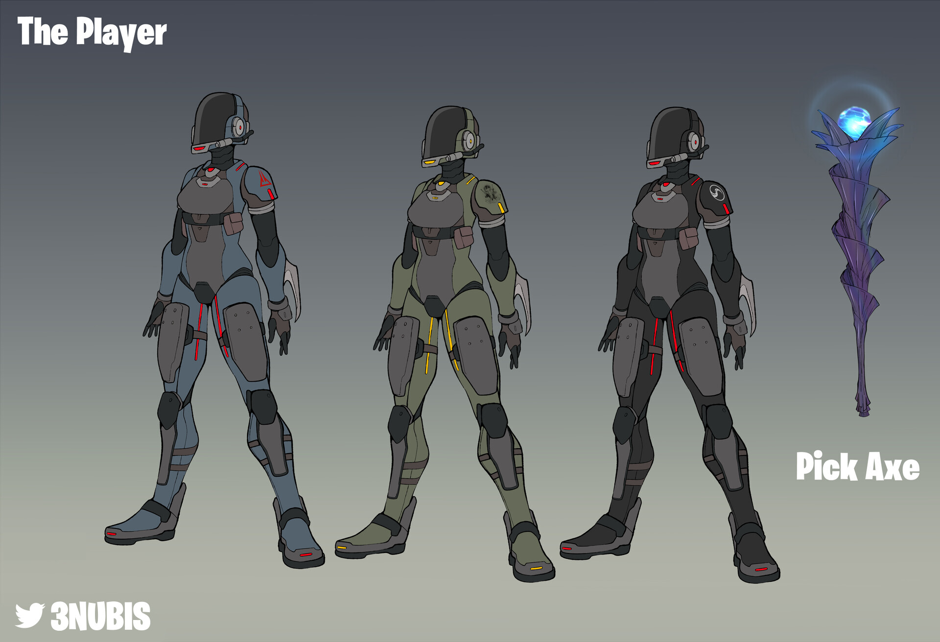 ArtStation - Fortnite Skin Concept - The Looper & The Player - [FANMADE]