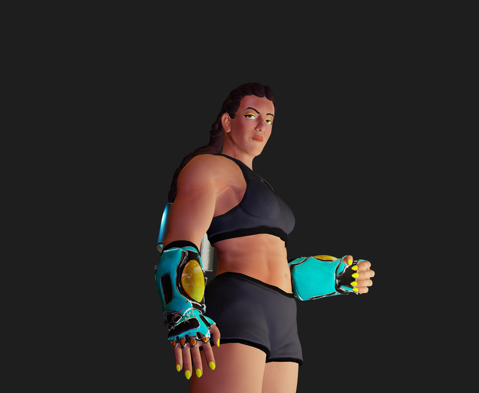 ArtStation - Game ready character, Female Boxer