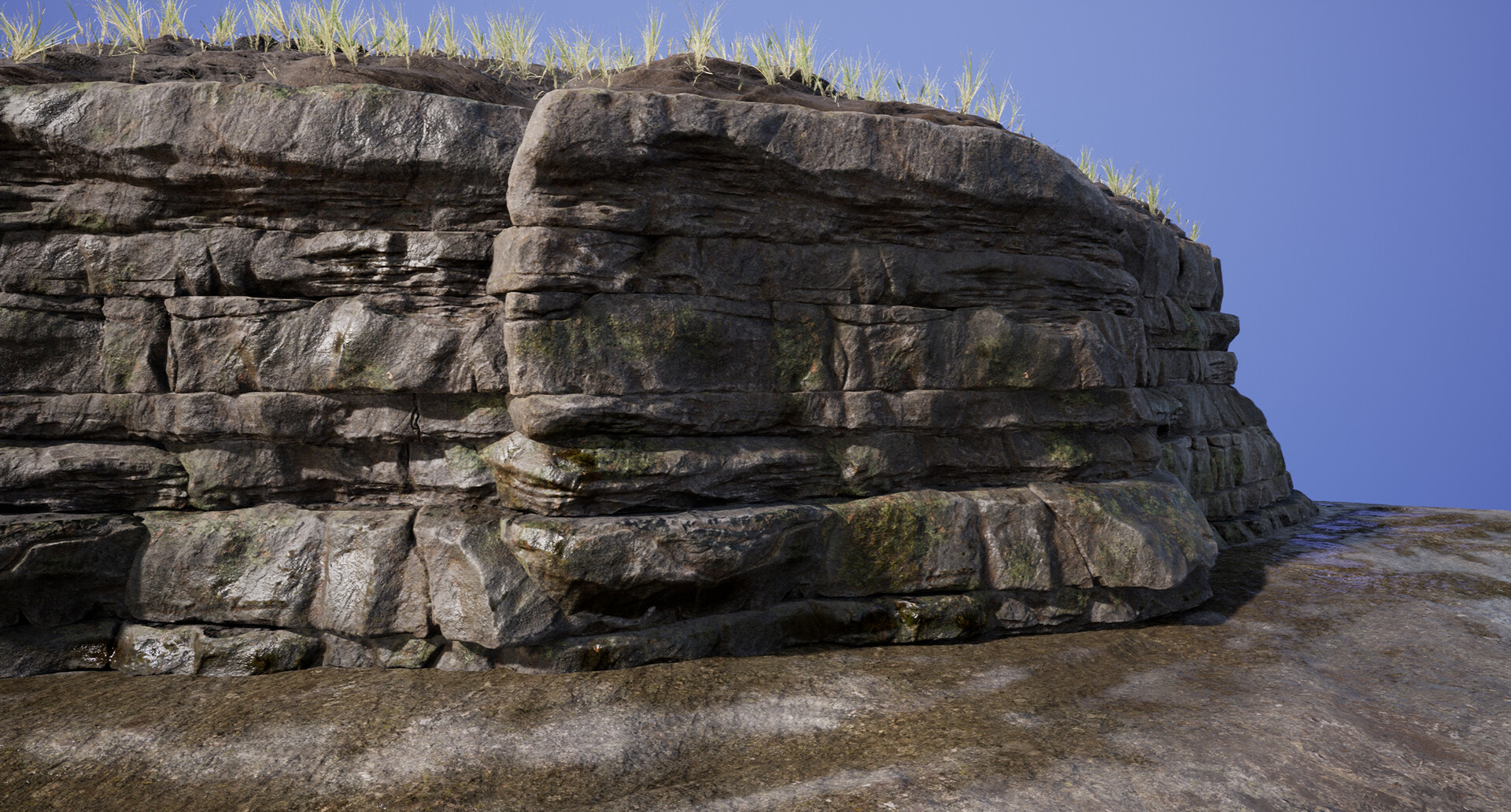 ArtStation - Coastal cliff rock formation (WIP)
