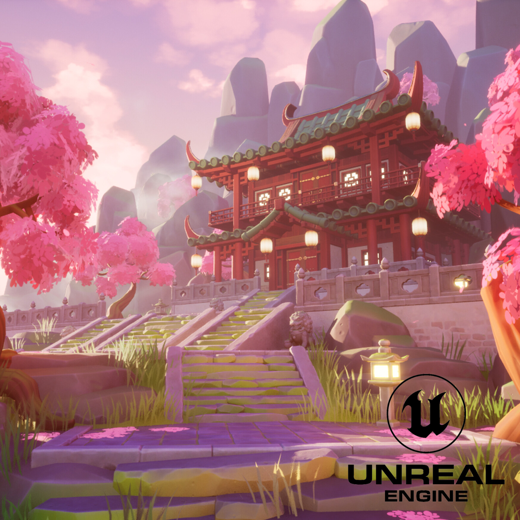 ArtStation - Spring Temple