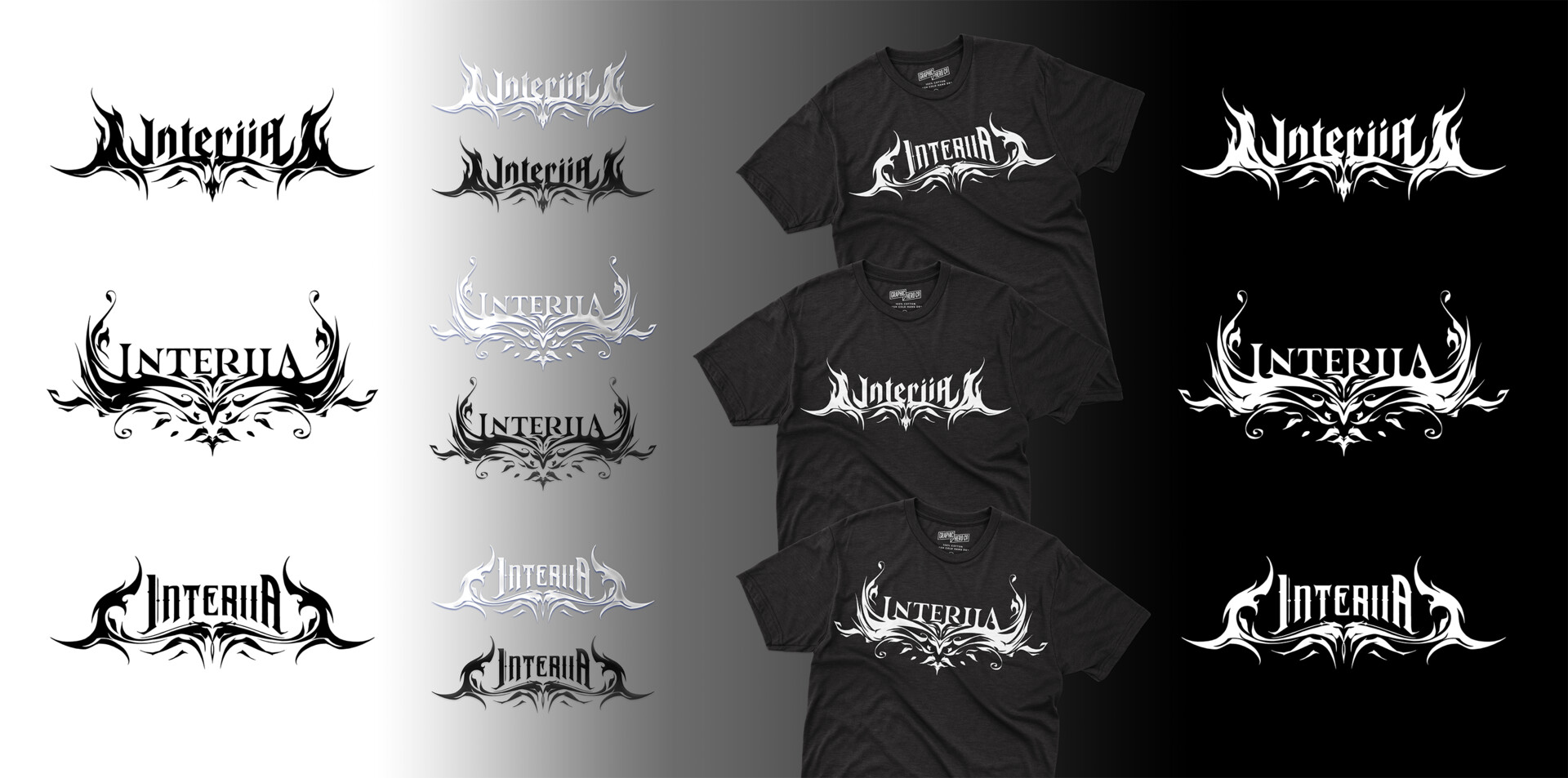 ArtStation - Interiia band logo design