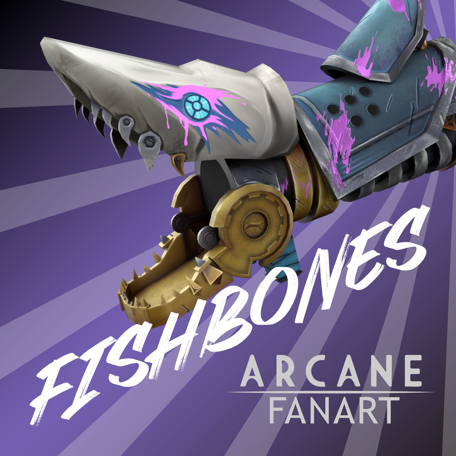 ArtStation - ARCANE - Fishbones FanArt