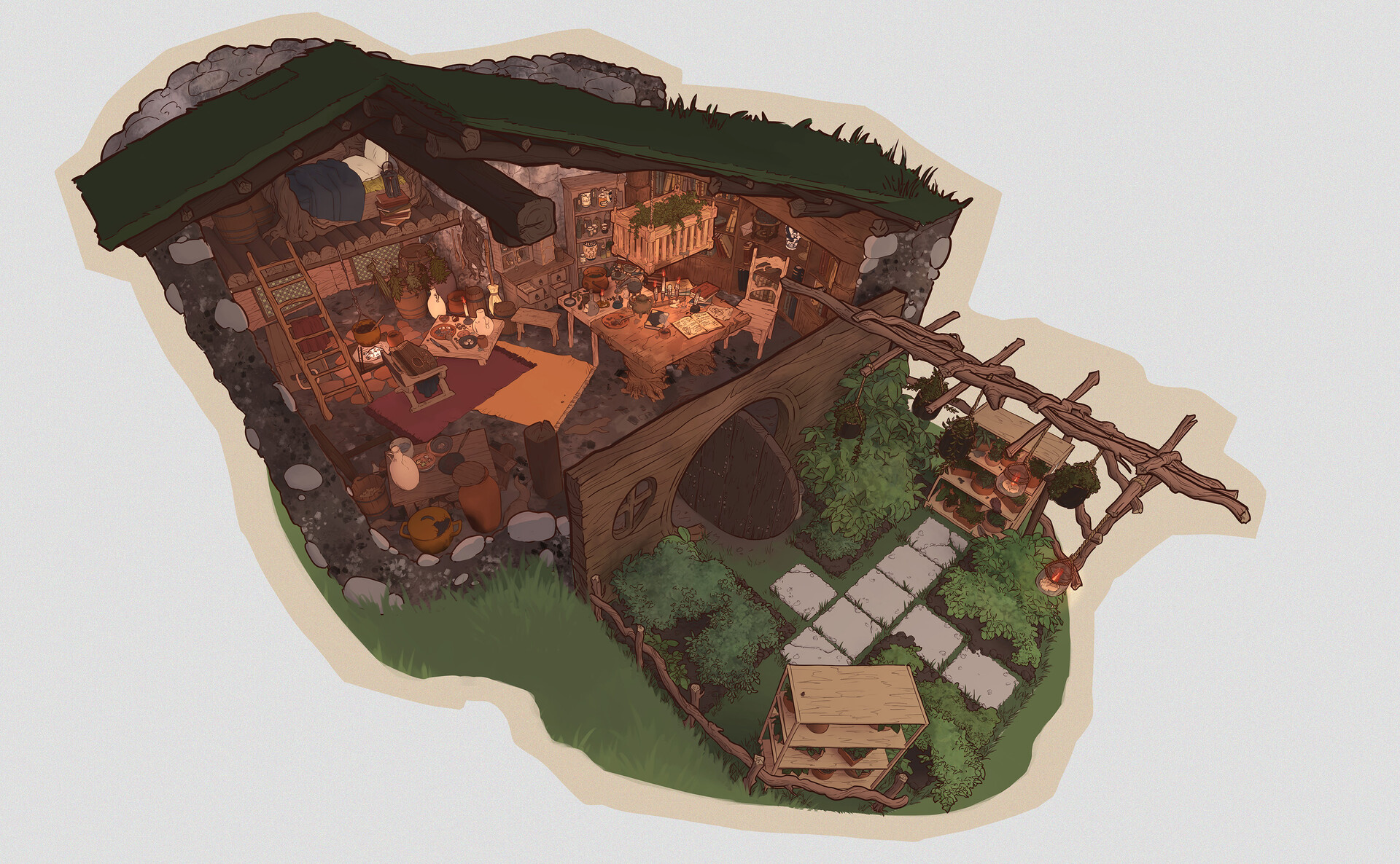 ArtStation - In a hole in the ground