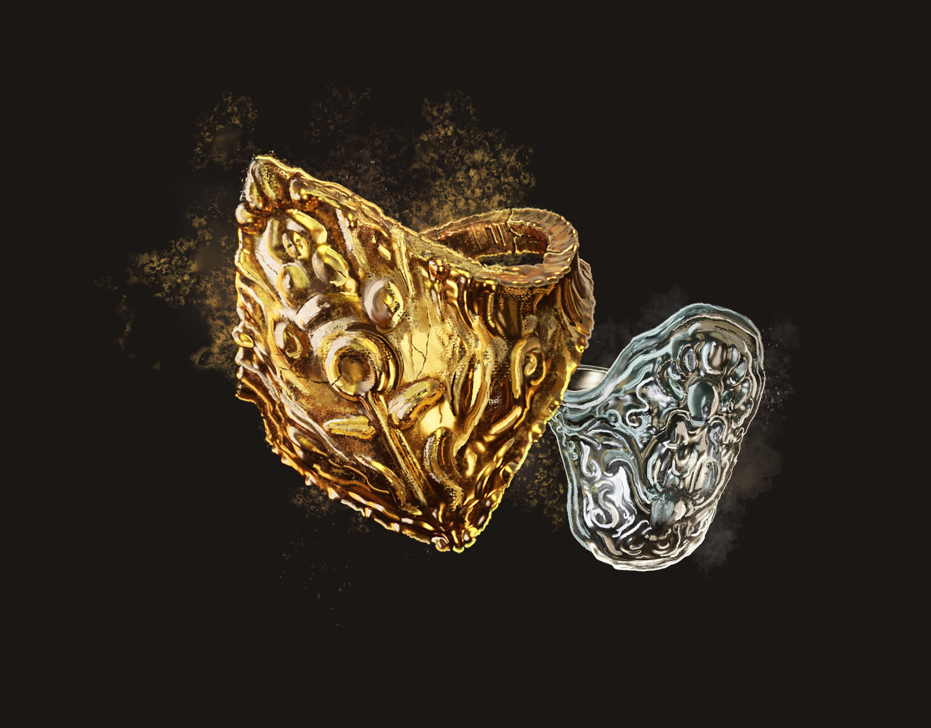 ArtStation - Dark Souls Rings (redesign)