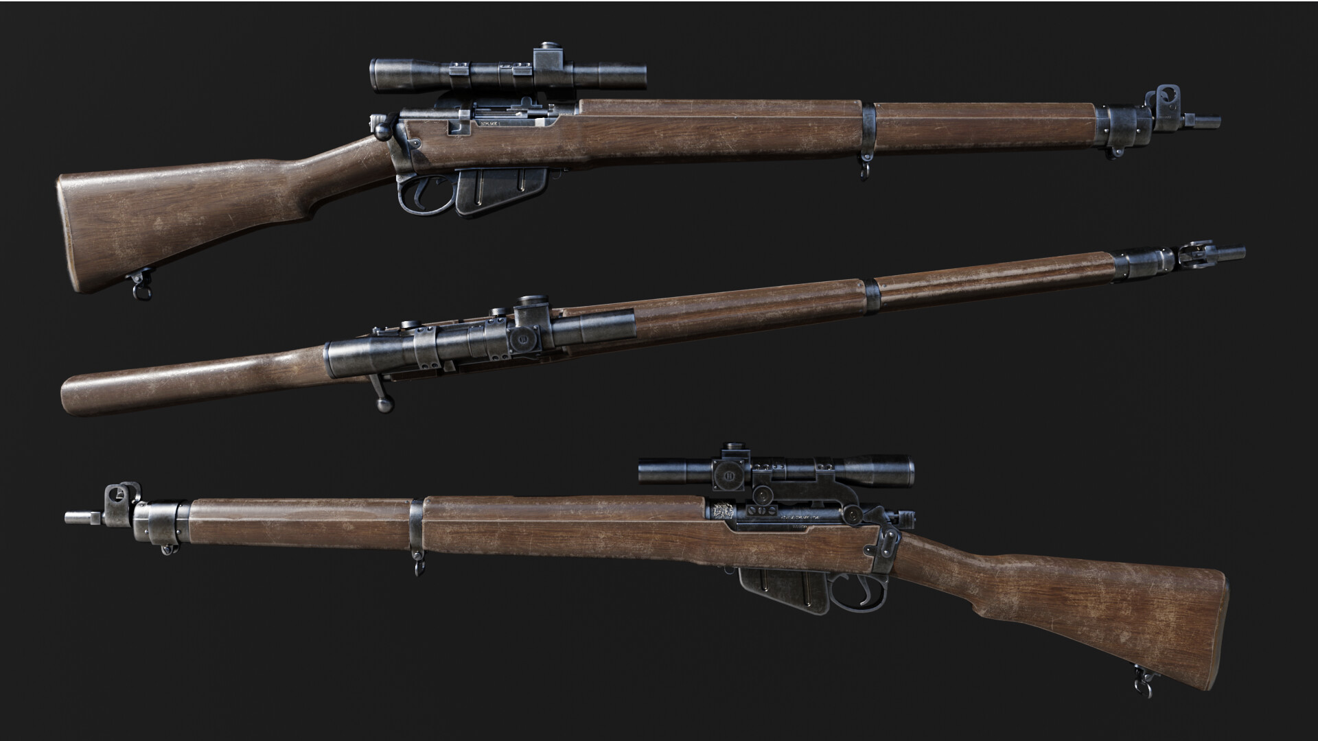 ArtStation - SMLE Rifle (Lee-Enfield)