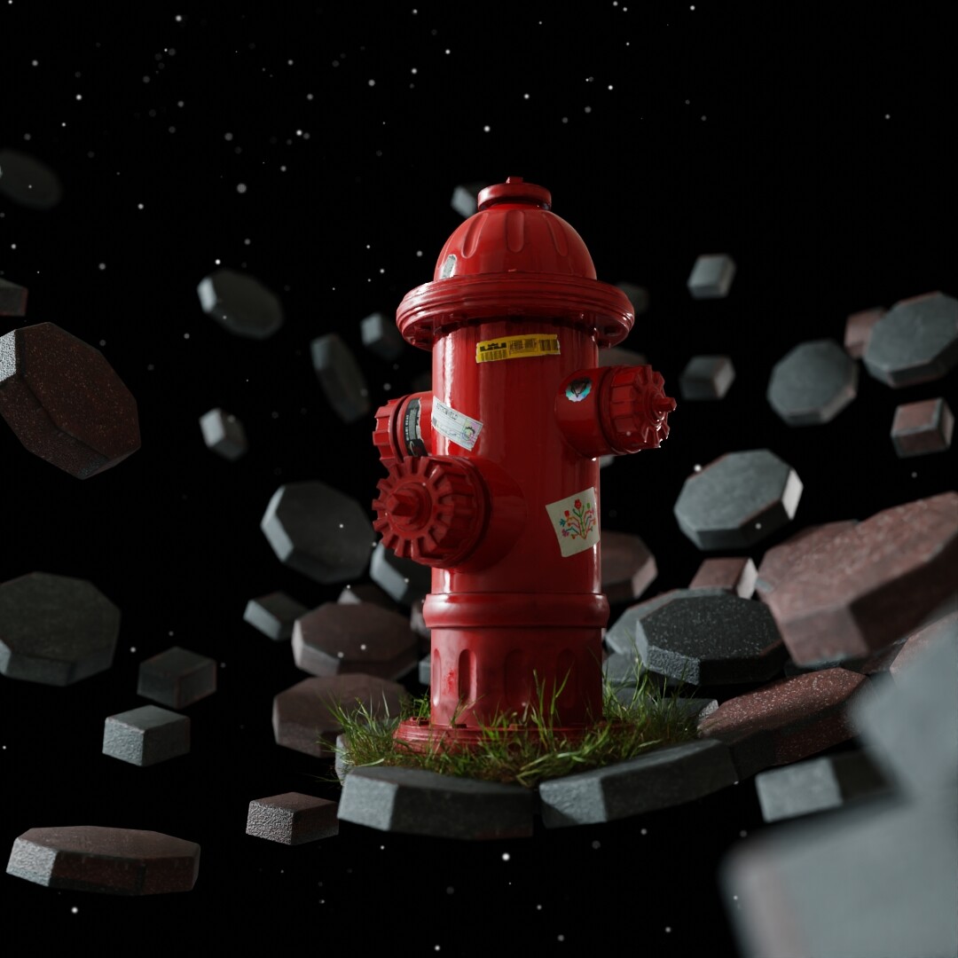 ArtStation - RED FireHydrant