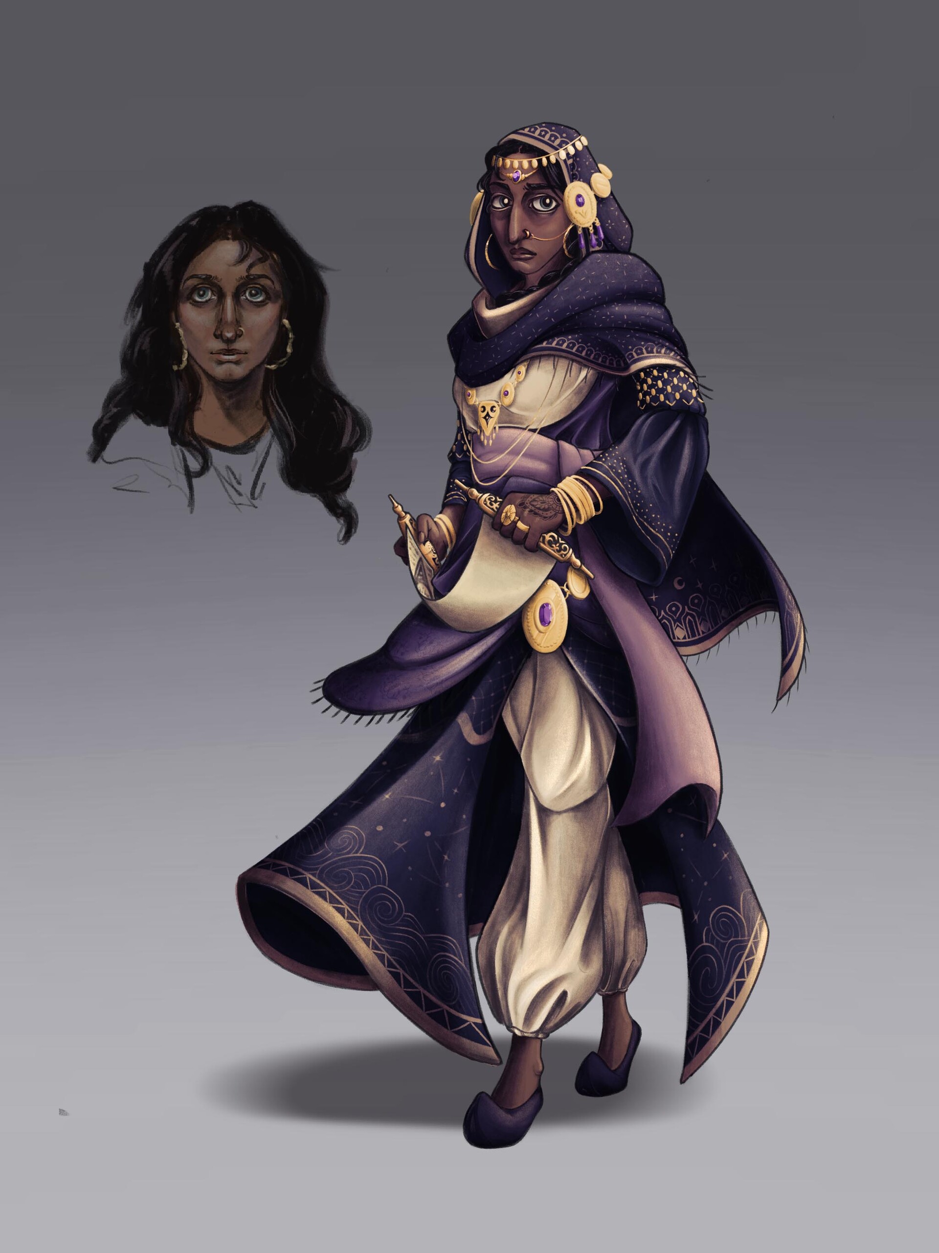 ArtStation - Arabian Nights -- Character Design: Scheherazade