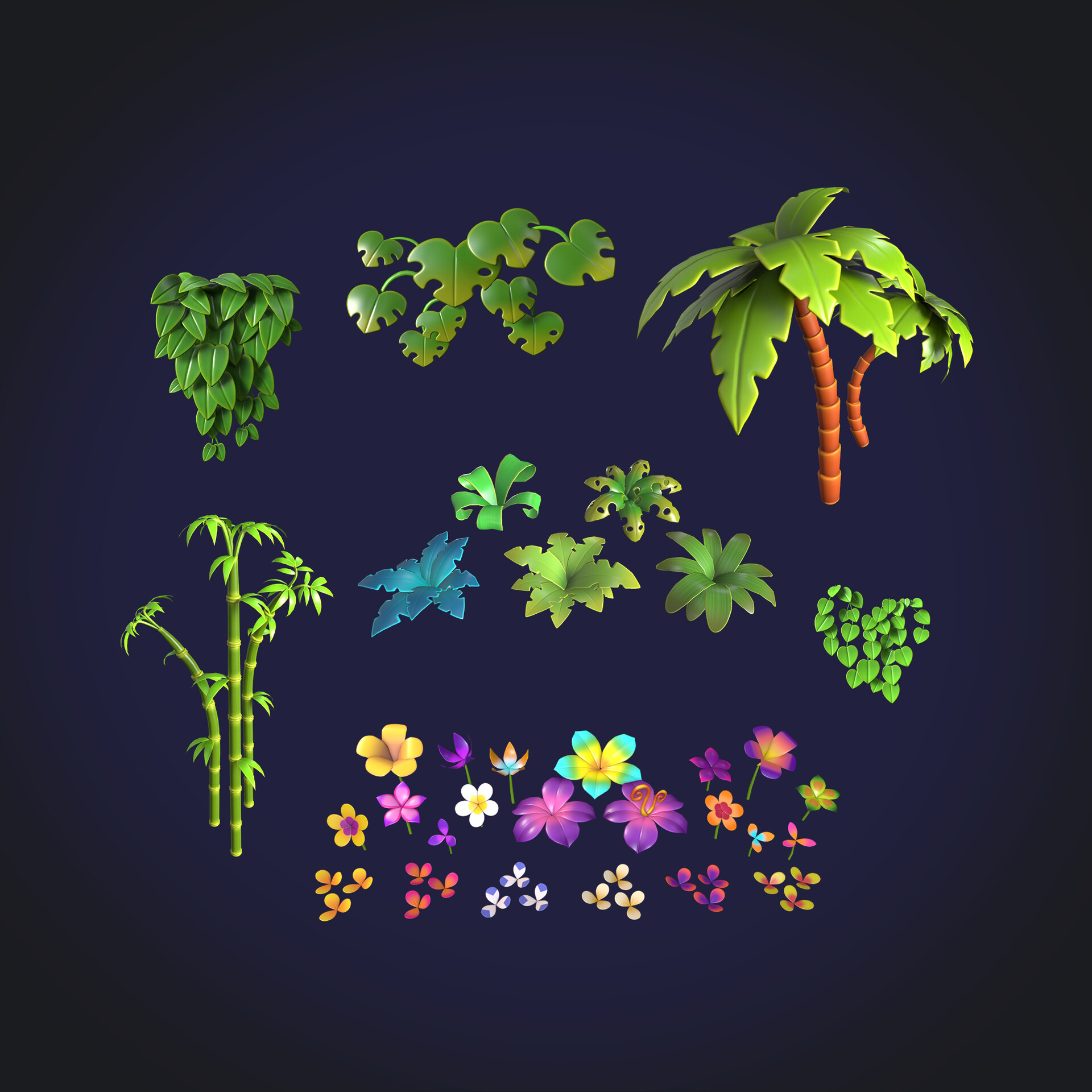 ArtStation - Stylized Plants