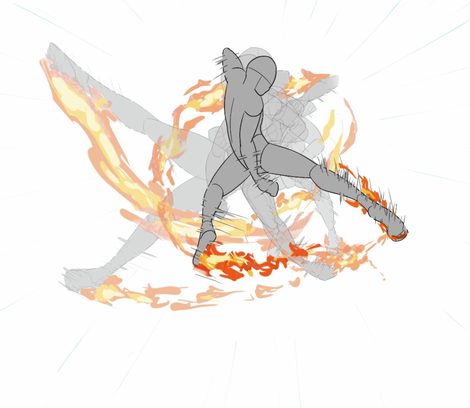 ArtStation - Fighting movements