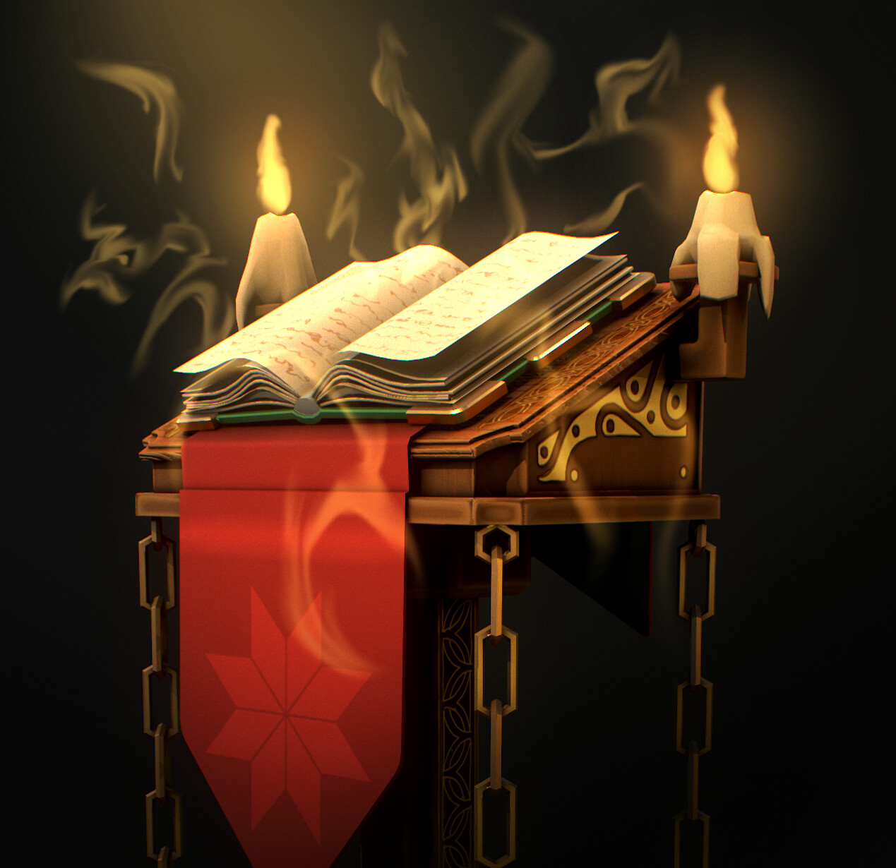 ArtStation - Stylized magical book concept