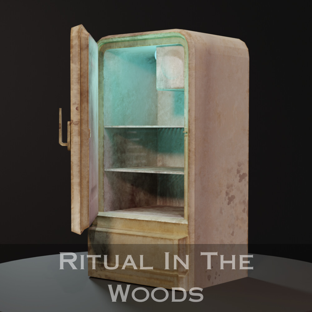 ArtStation - Old Fridge/Horror Game Prop