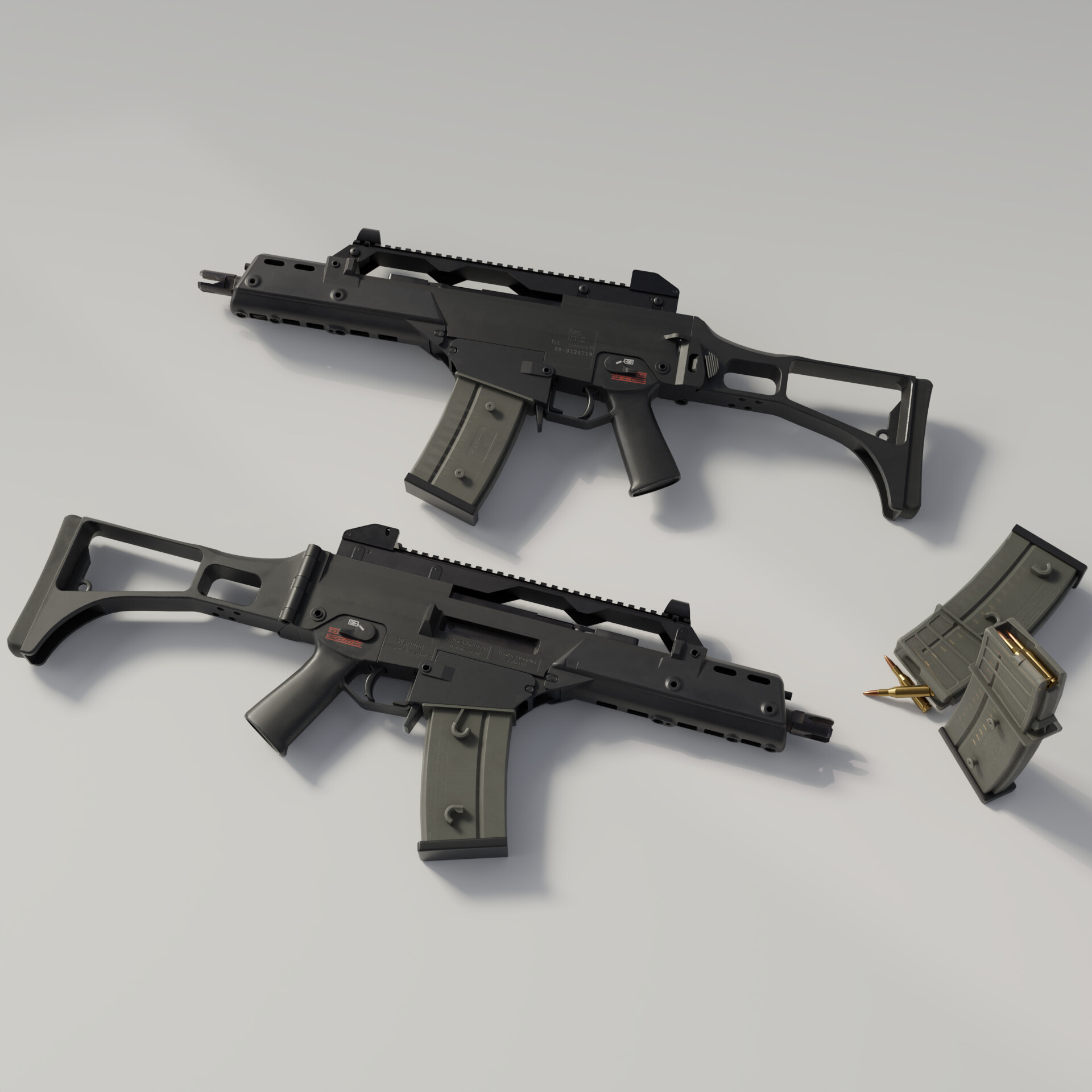 ArtStation - Heckler and Koch G36C rifle