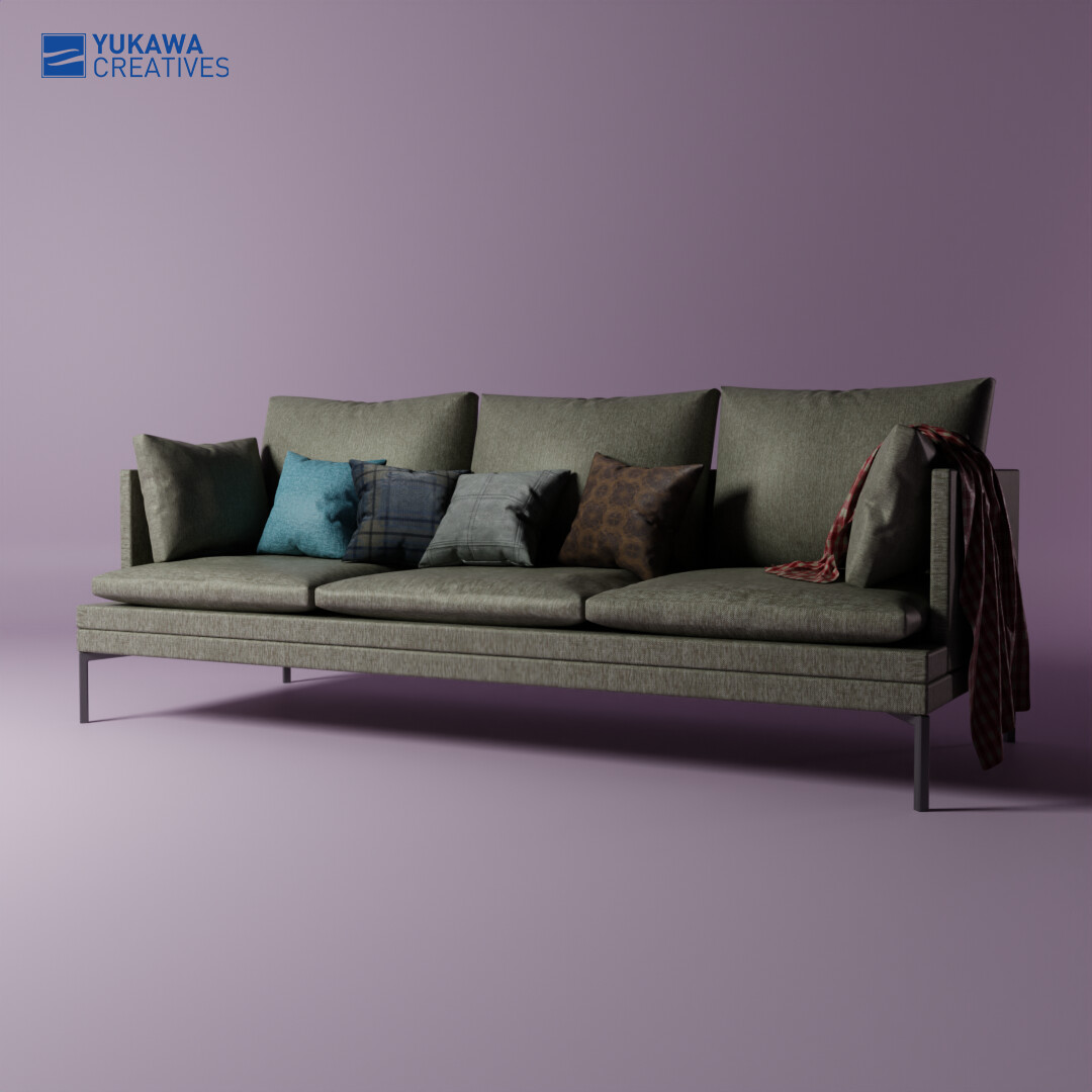 ArtStation - Modeling Practice - Couch