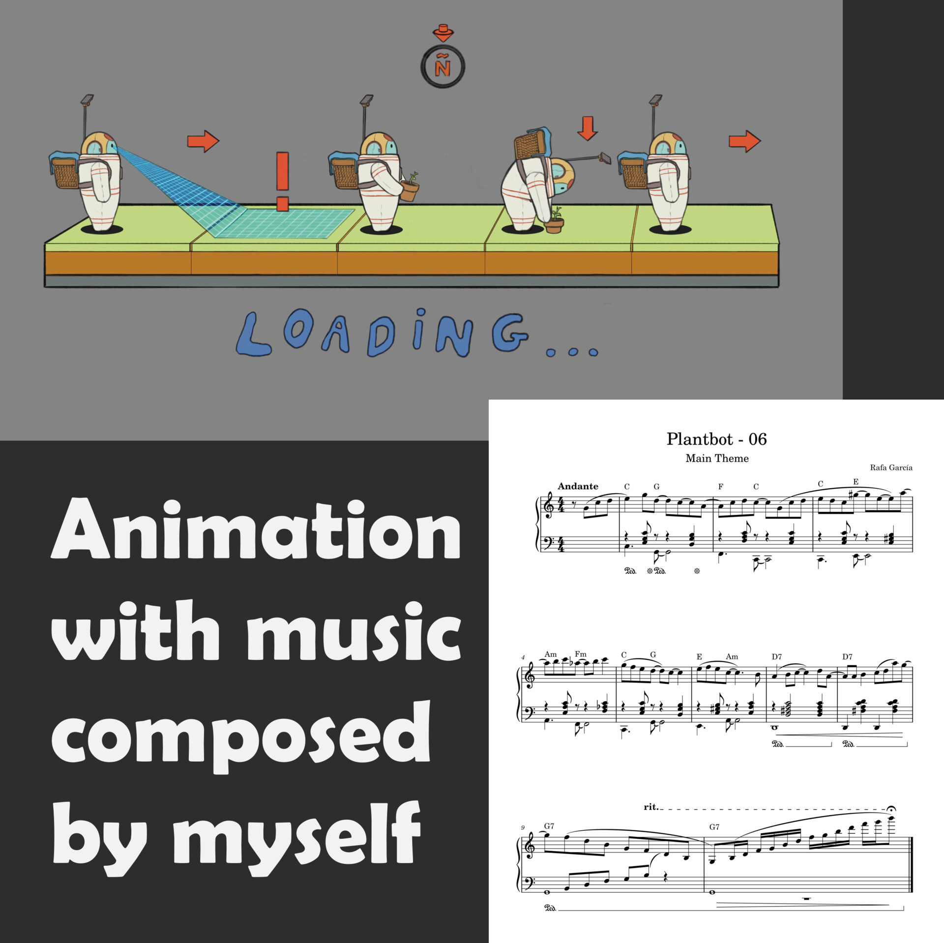 ArtStation - Loading screen Loop animation w/ Music composed by myself