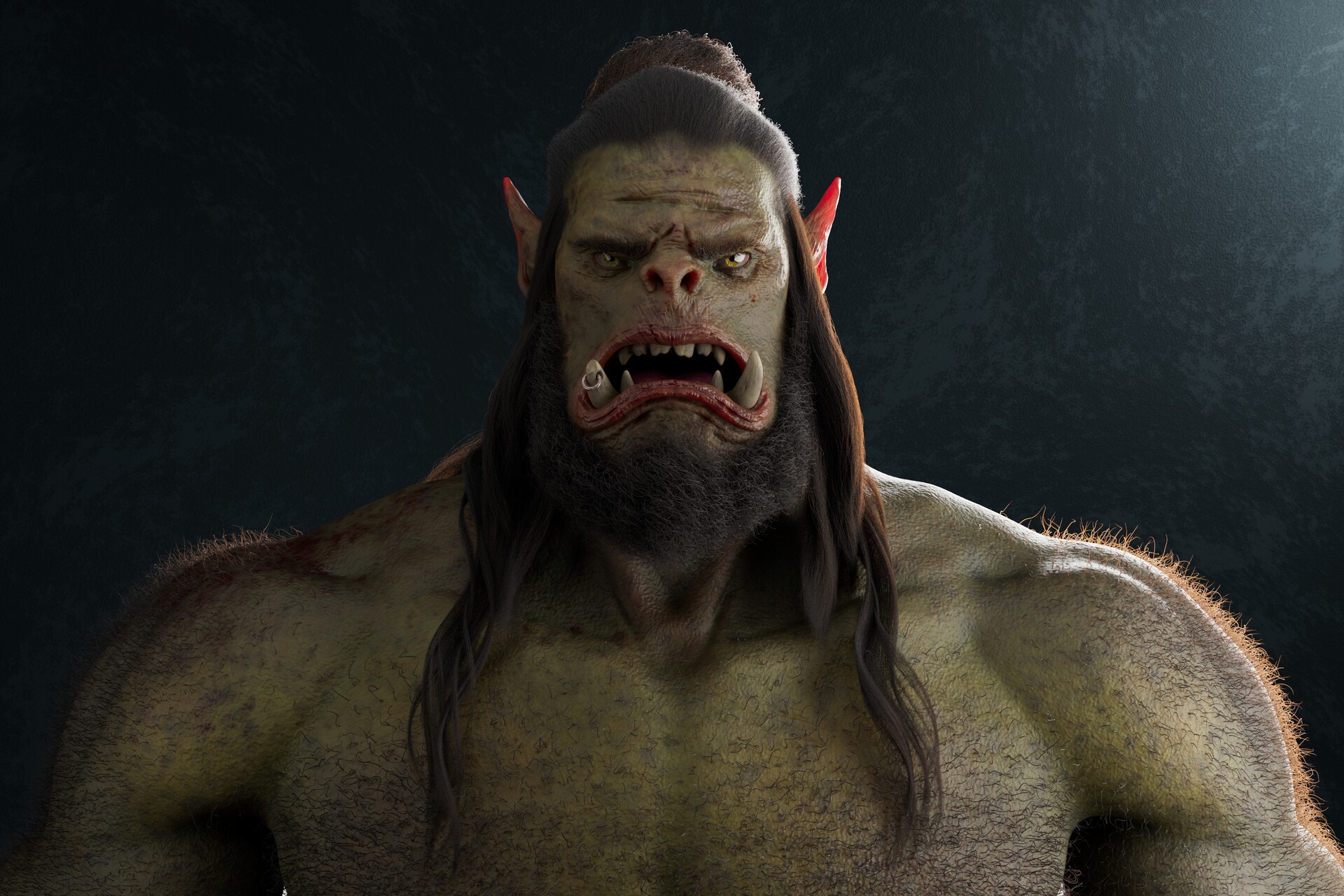 ArtStation - Realistic Orc - XGen