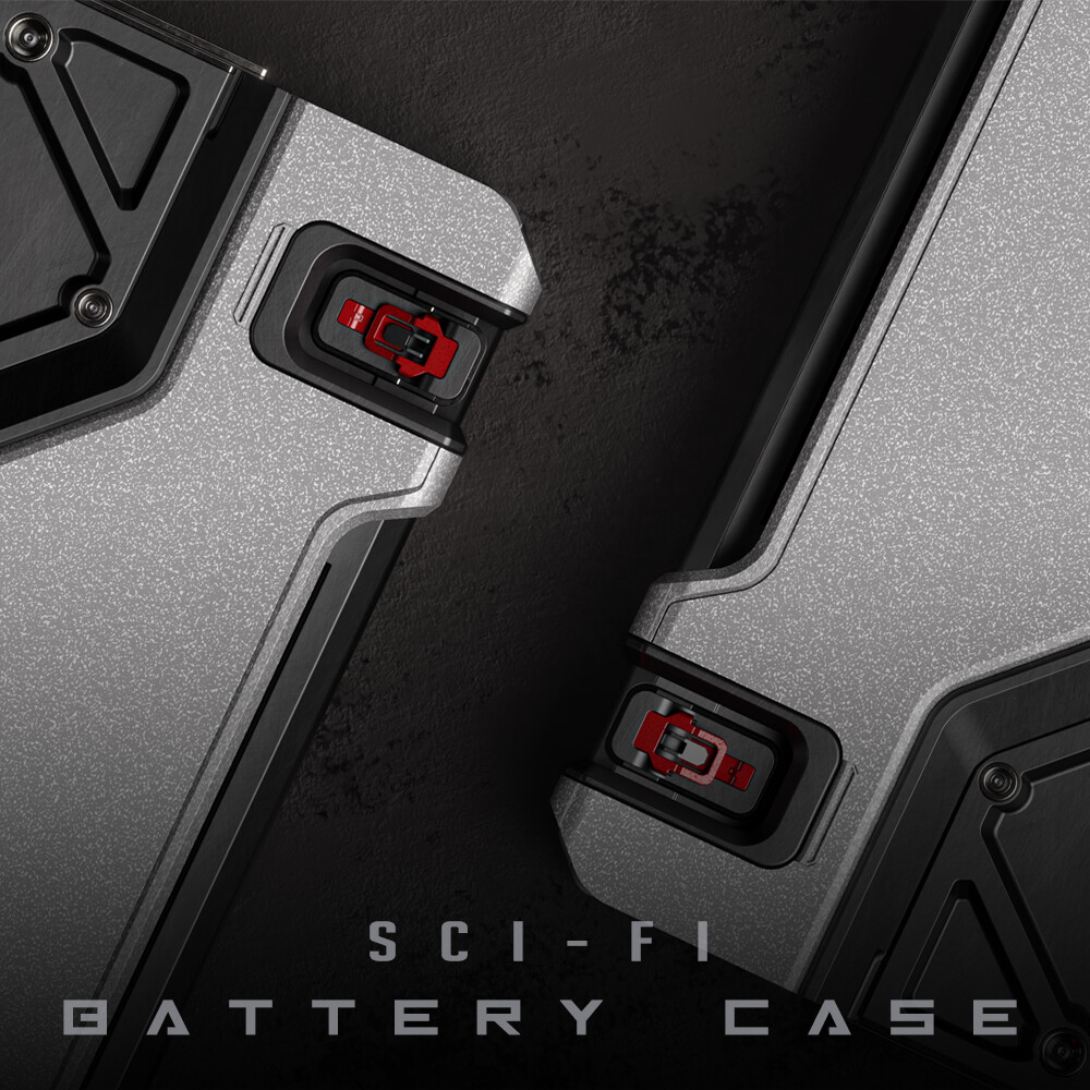 ArtStation - SCI FI BATTERY CASE