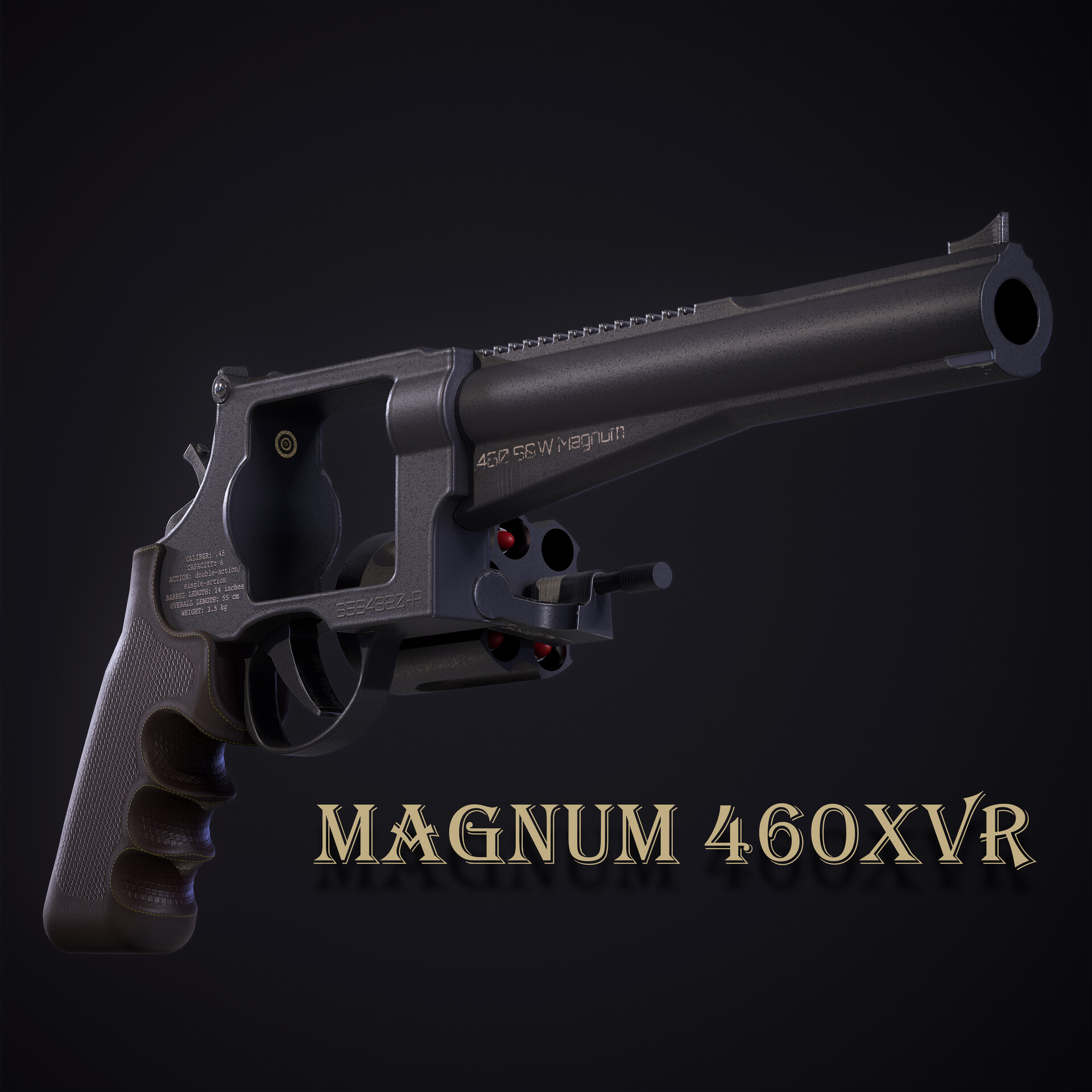 ArtStation - S&W 460XVR l Revolver for 1st person shooters