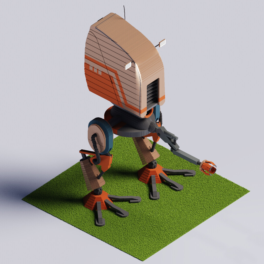 ArtStation - Scrapper robot from "Tales from the Loop"