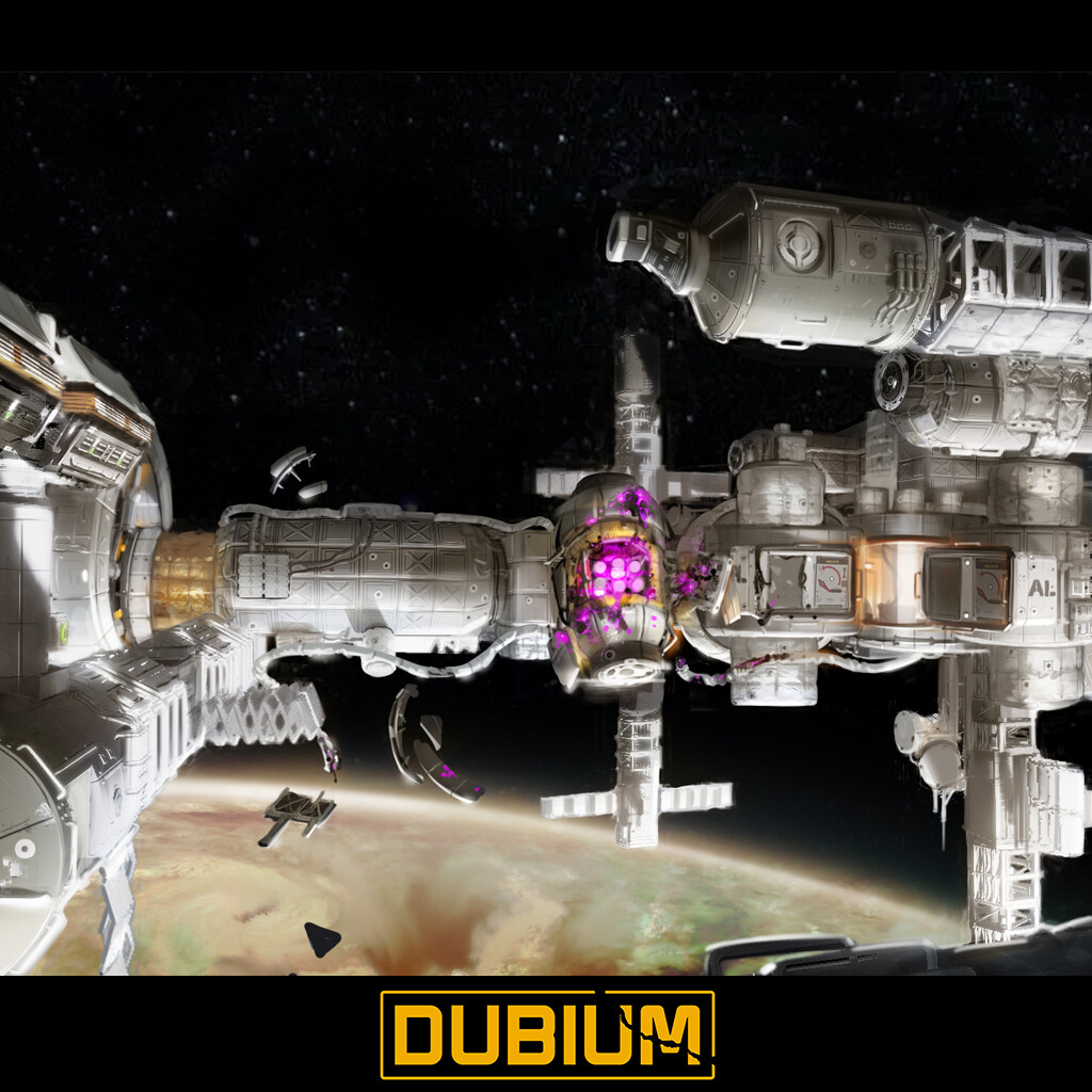 ArtStation - DUBIUM - Space station exterior concept