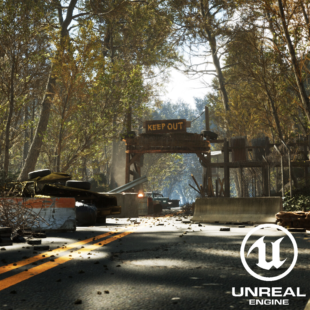 ArtStation - UE5 Post apocalyptic forest