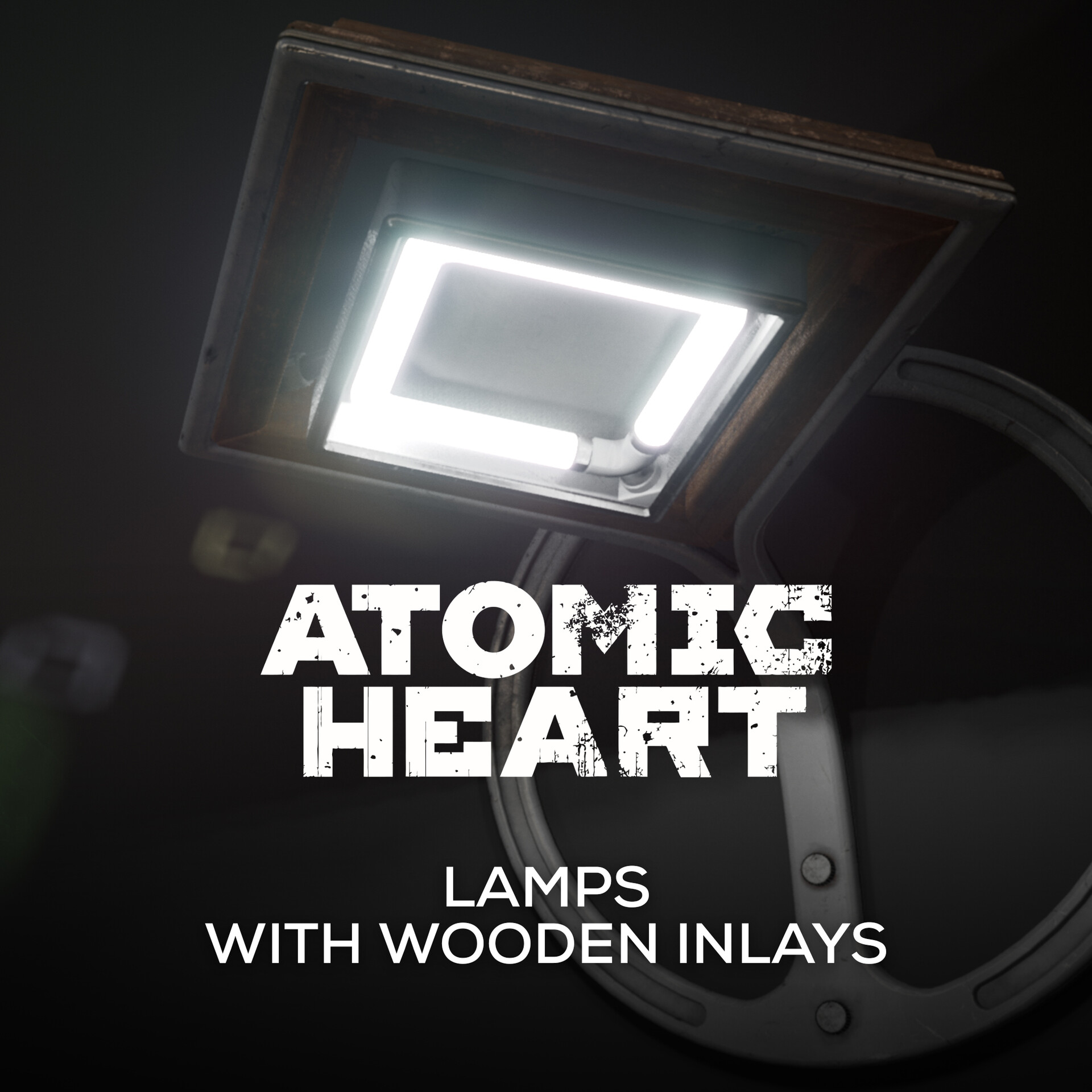 ArtStation - Atomic Heart – Lamps With Wooden Inlays | 3D Props Game Art