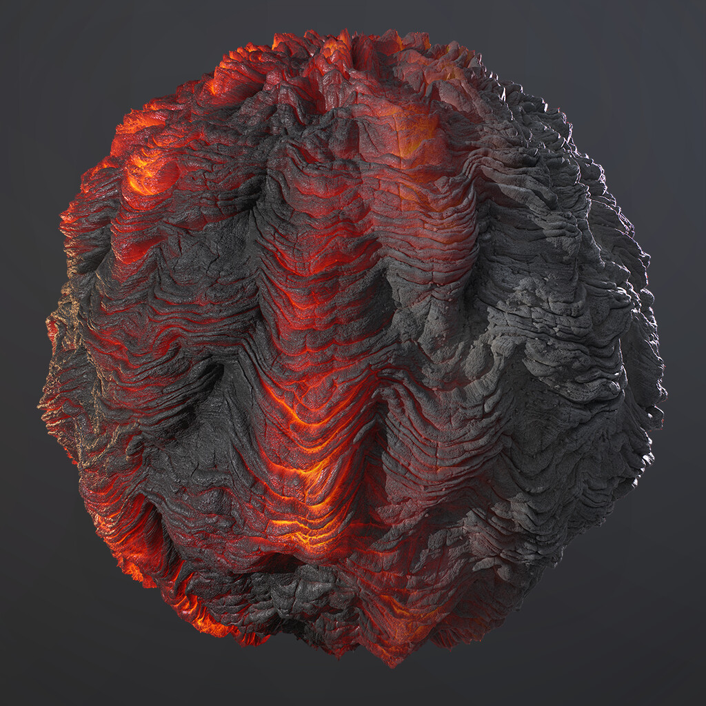 ArtStation - Lava/Volcanic Rock - Procedural Material
