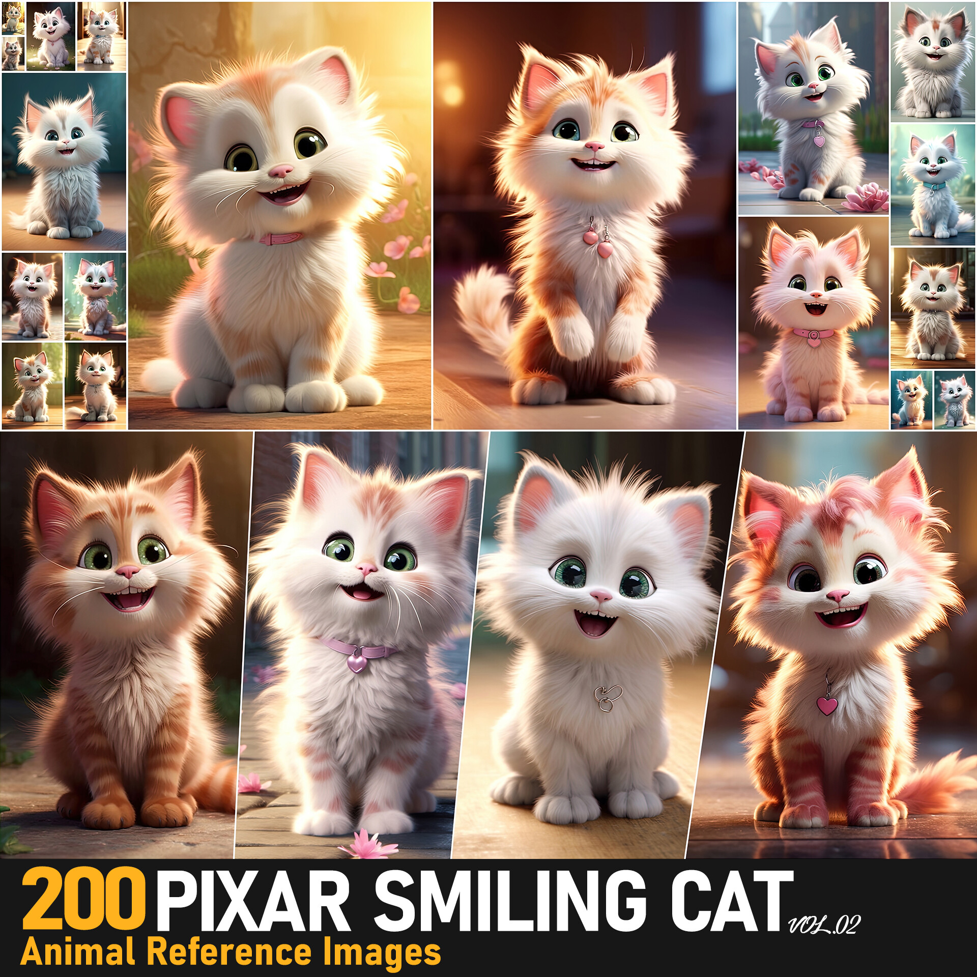 ArtStation - Pixar Smiling Cat VOL.02|4K Reference Images