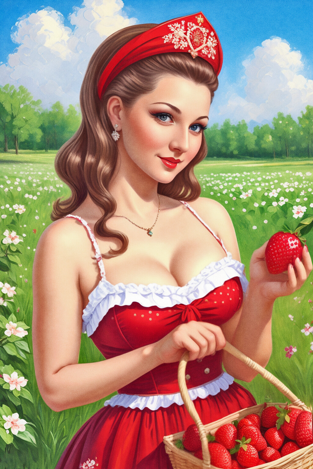 ArtStation - Berry Ecstasy: A Spicy Russian Pinup Illustration