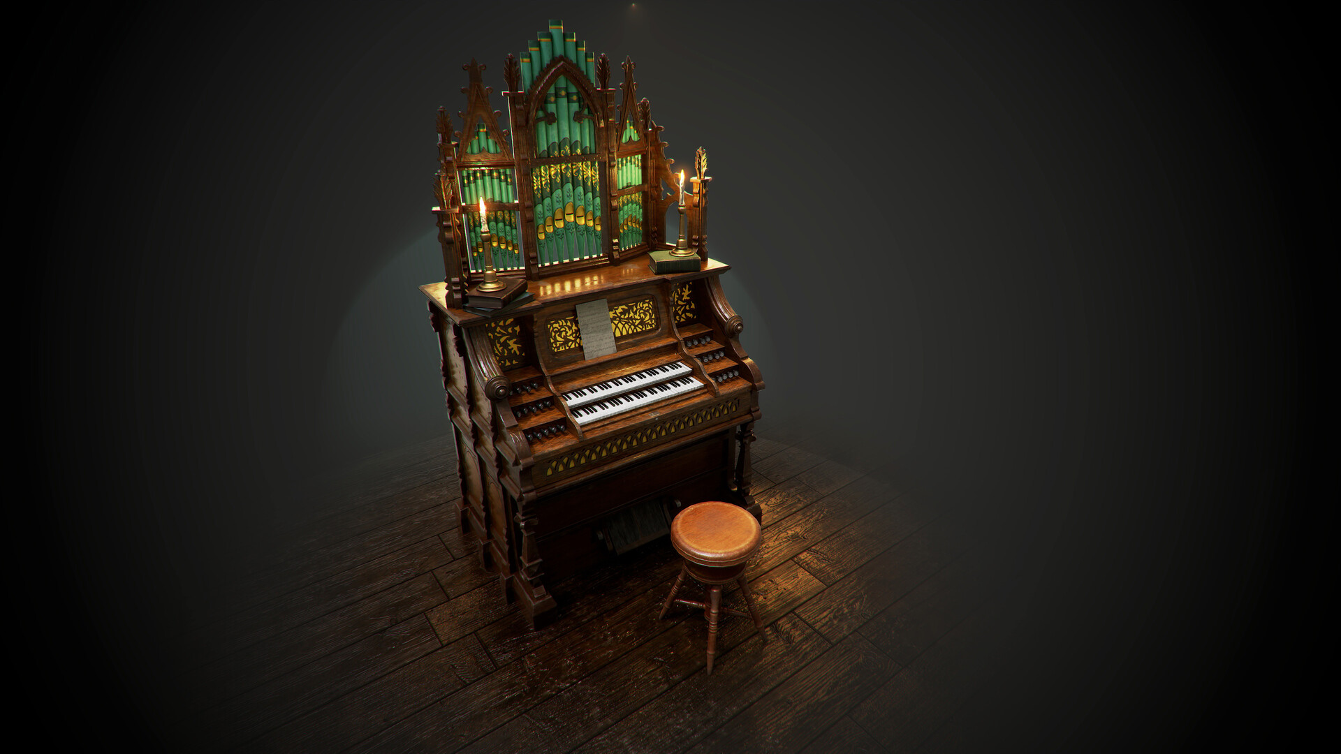 ArtStation - Antique Pipe Organ