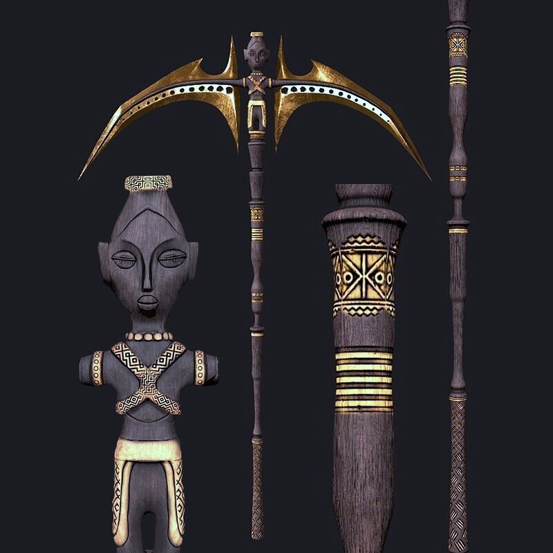 ArtStation - African Weapon