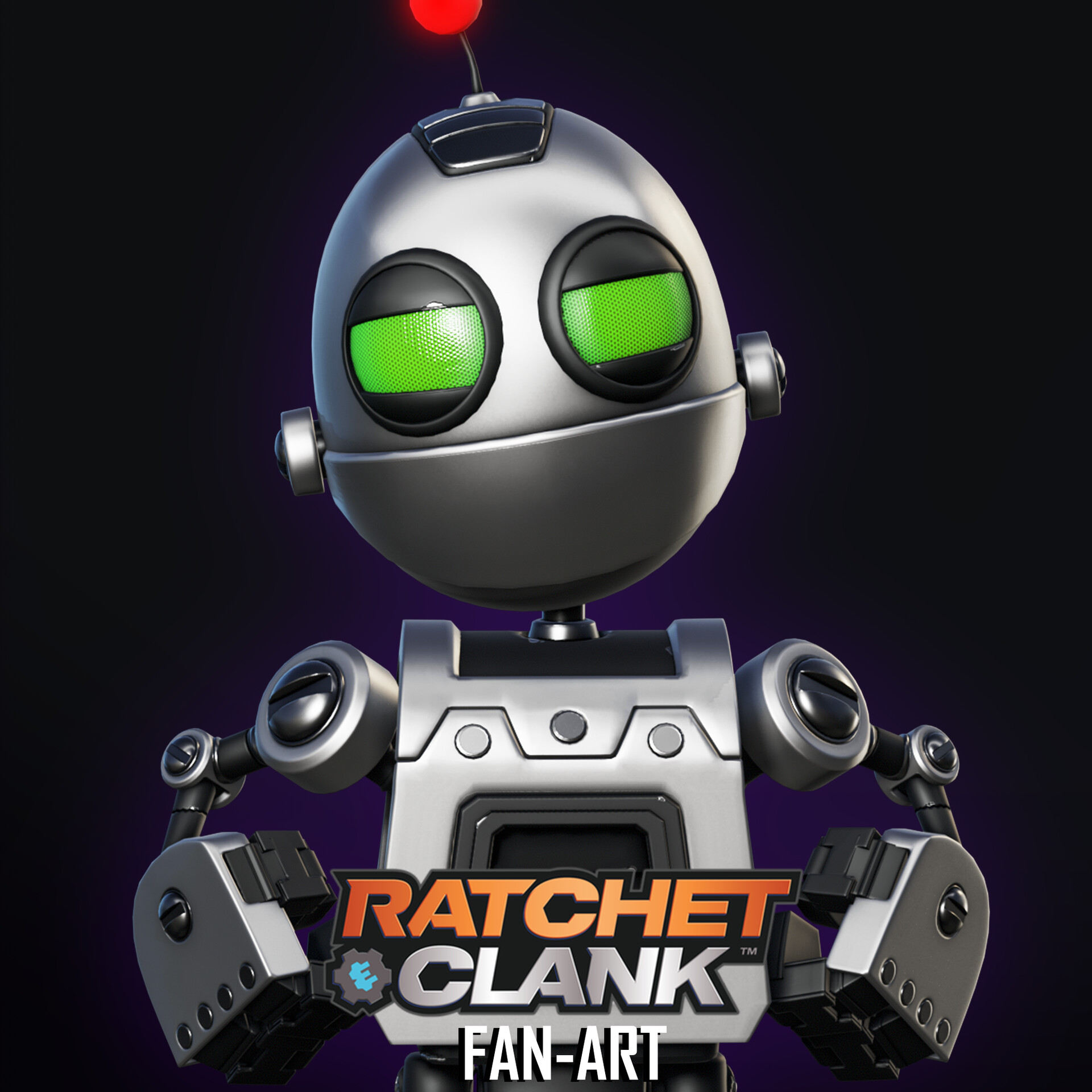 ArtStation - Clank from "Ratchet and CLank " FAN ART