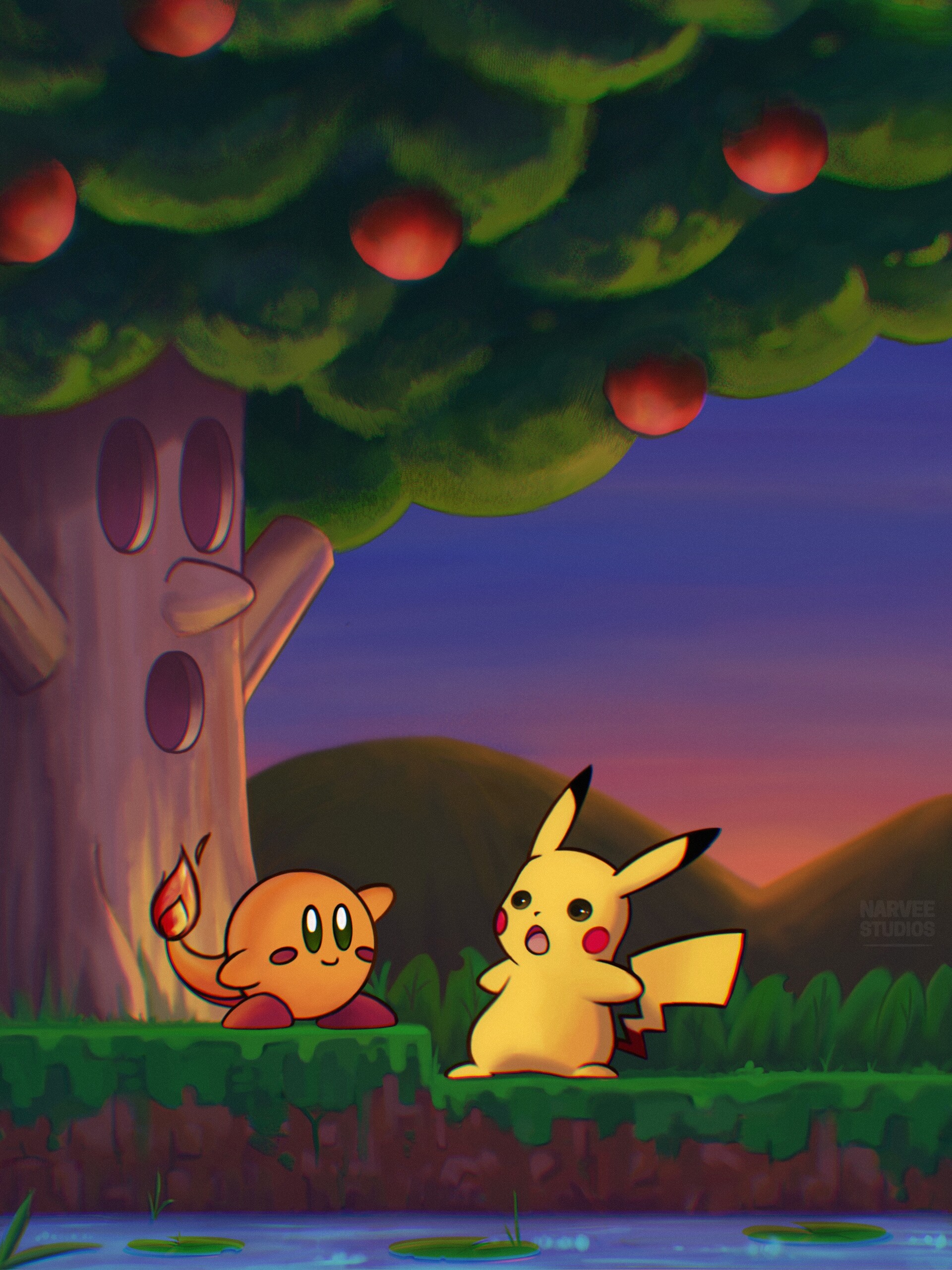 ArtStation - Kirby & Pikachu