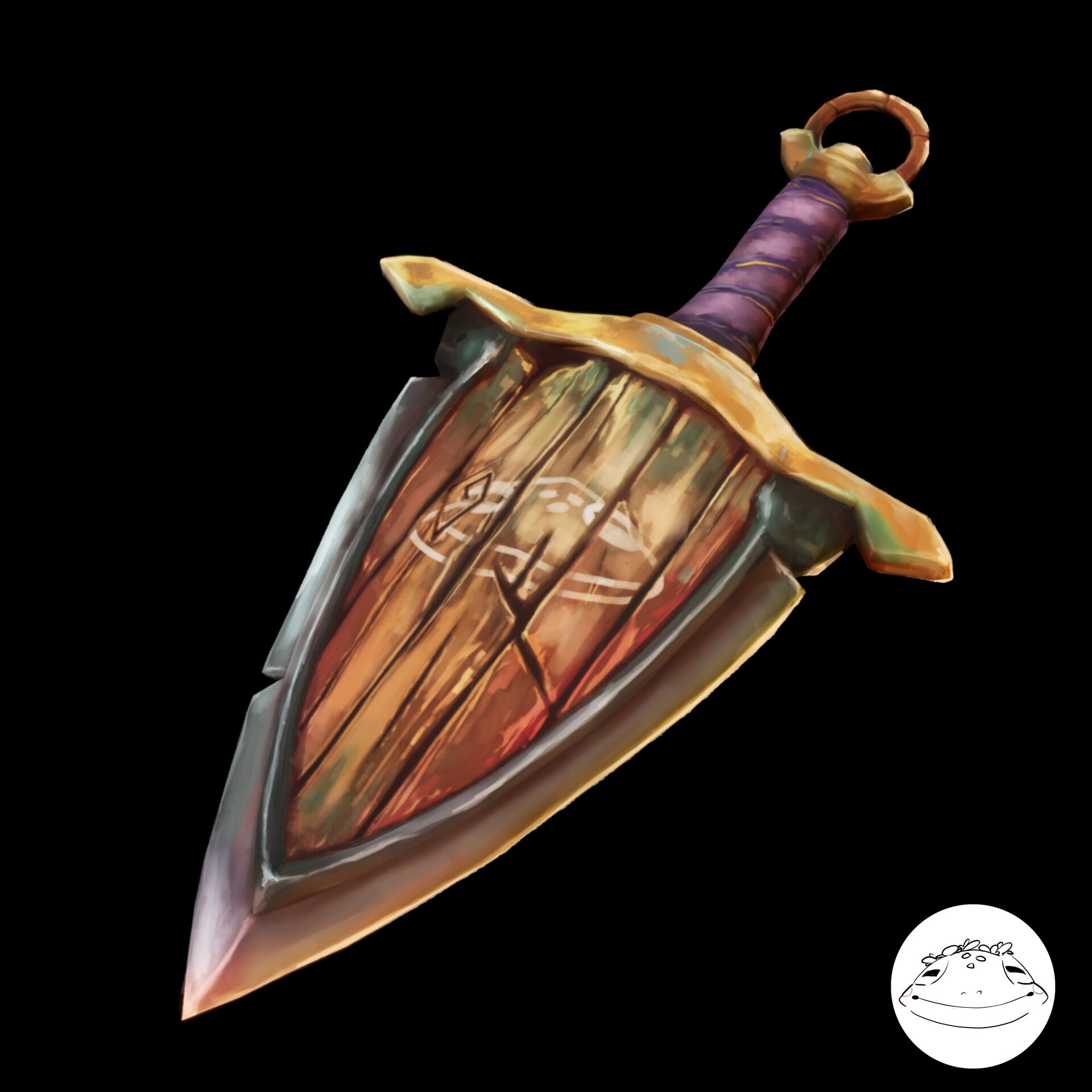 ArtStation - Unusually Large Useless Dagger - Hand Painted