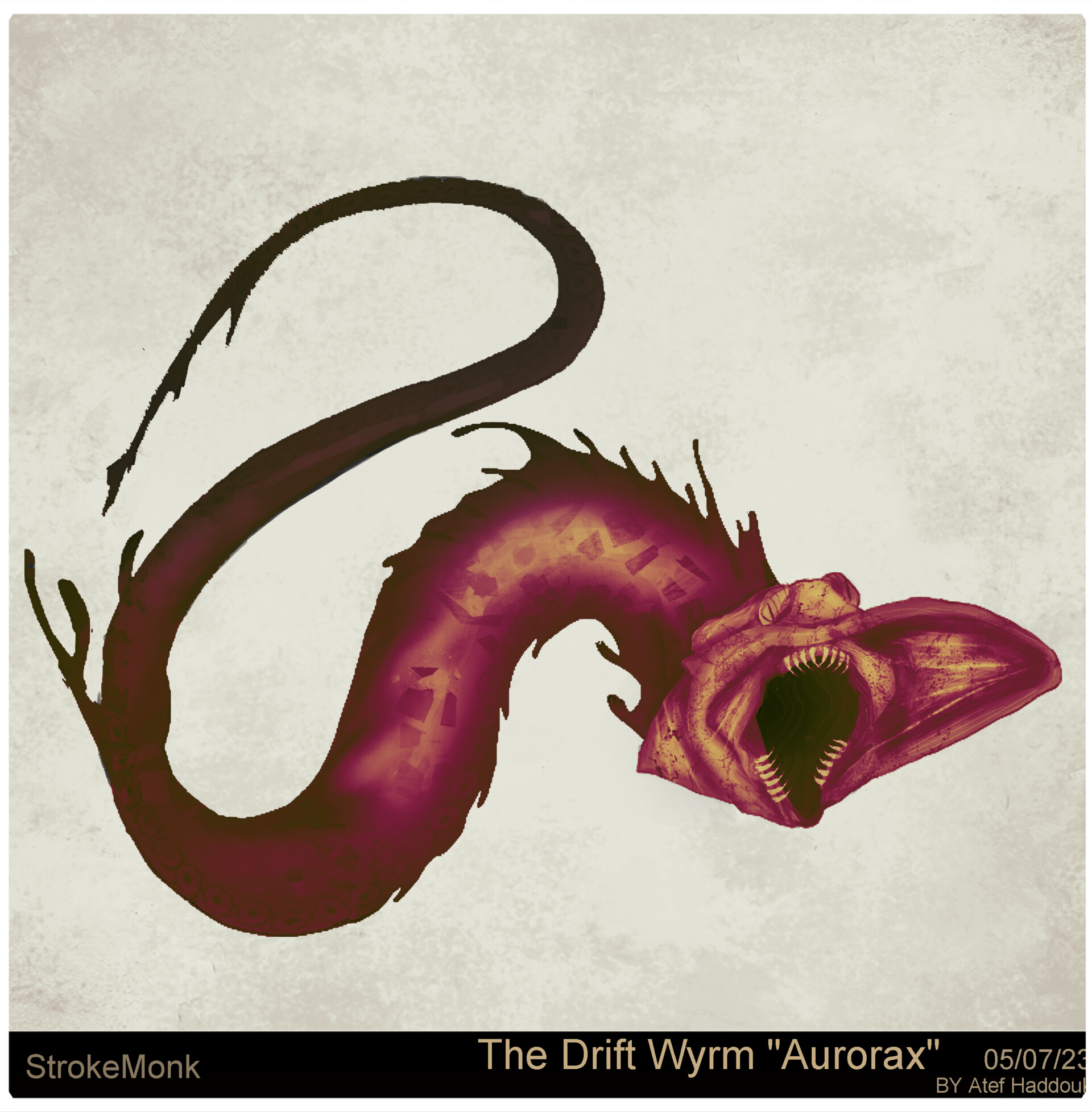 ArtStation - The Drift Wyrm "Aurorax"