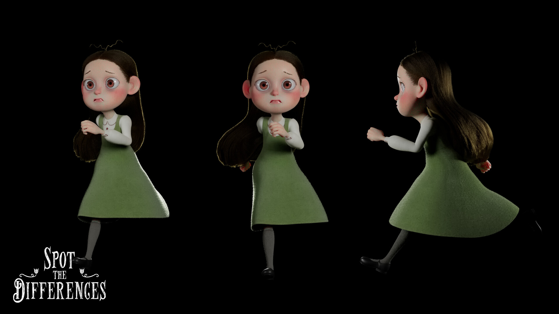 ArtStation - Lottie Walk Run cycle - Spot the Differences