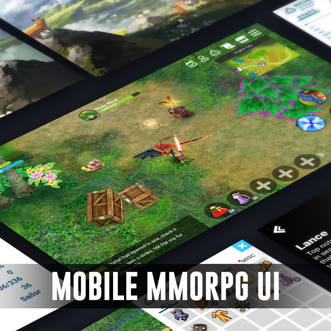 ArtStation - Mobile Mmorpg white UI