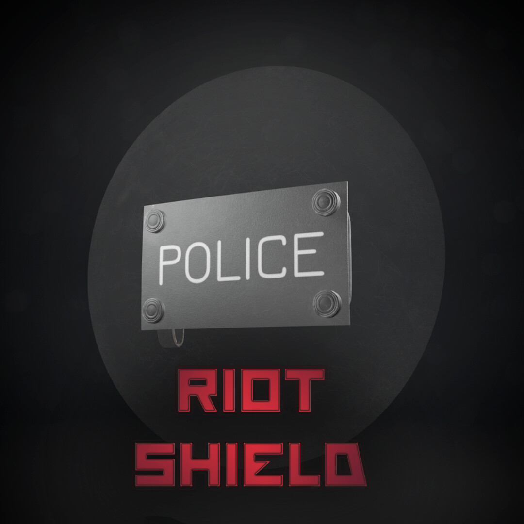 ArtStation - Round Police Riot Shield