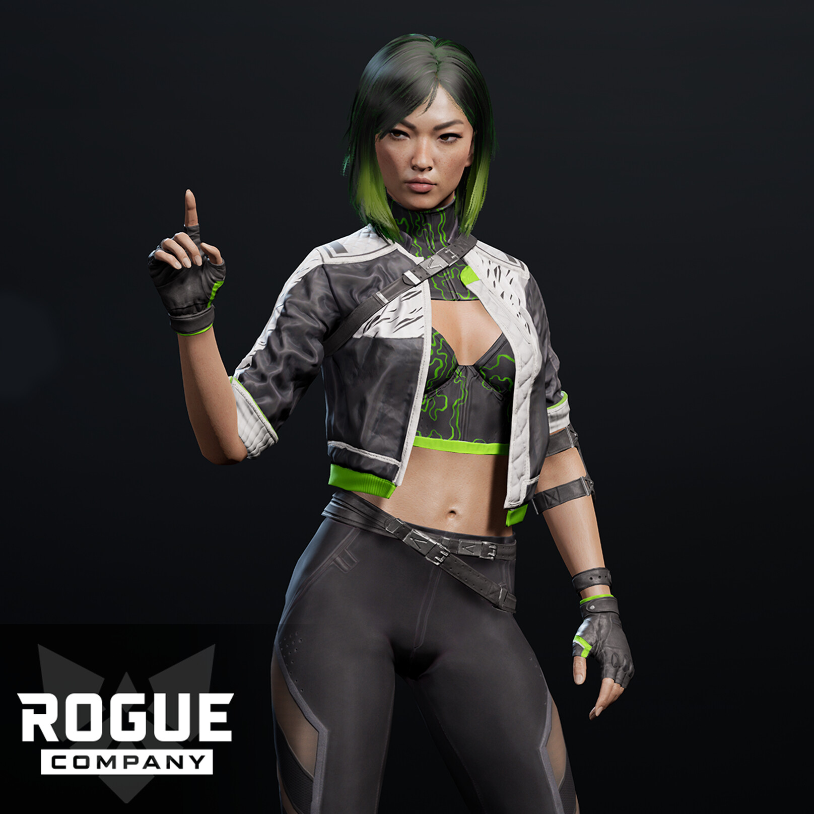 ArtStation - Rogue Company - Electric Lime Ronin Texturing