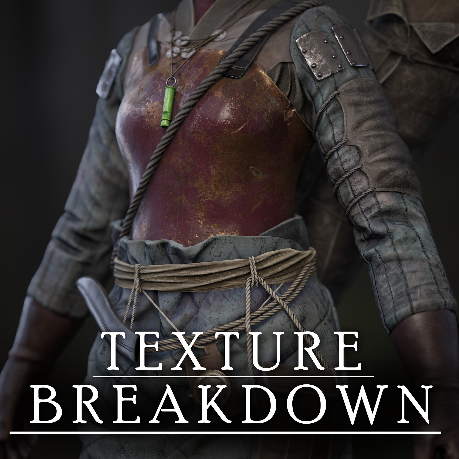 ArtStation - Yù Míng - OUTFIT TEXTURE BREAKDOWN